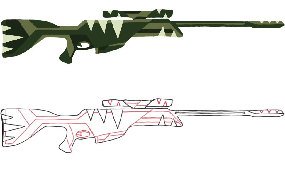 ArtStation - Sniper Rifle concept art