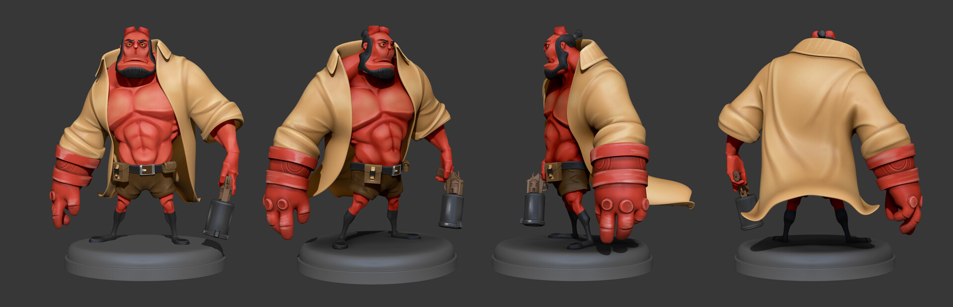 ArtStation - Hellboy Cartoon 3D