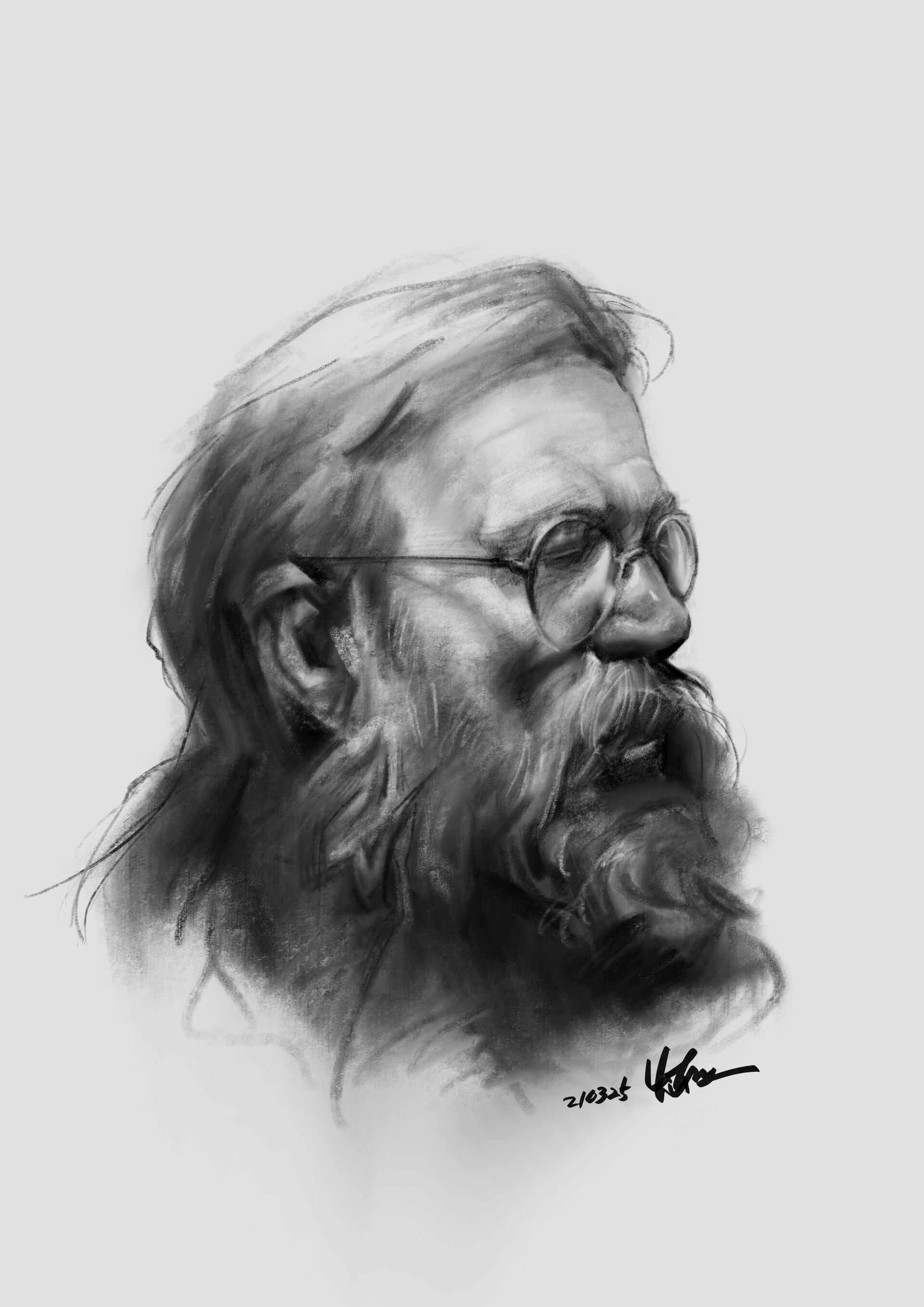 ArtStation - A Man with glasses