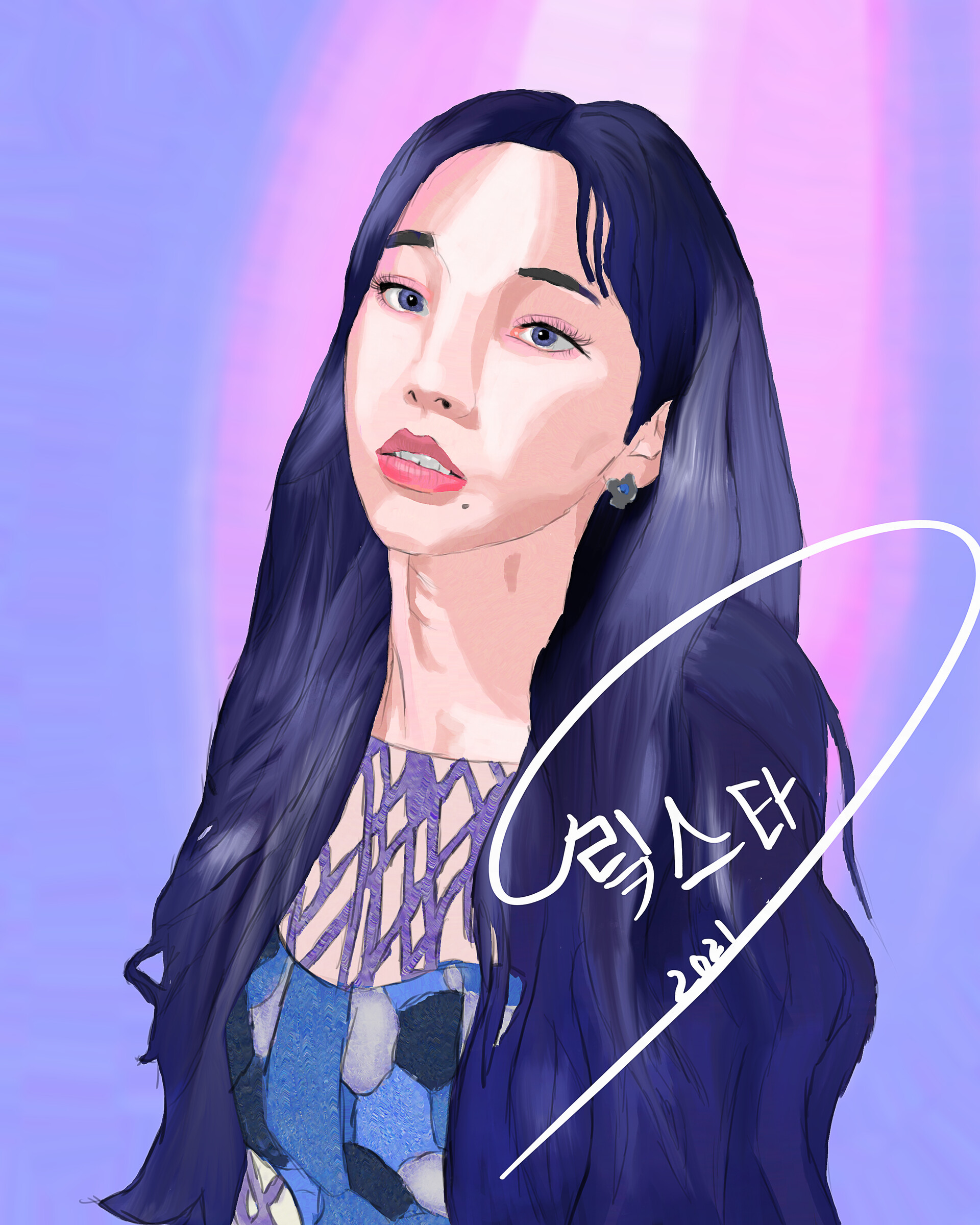 ArtStation - aespa Karina Fanart (2)