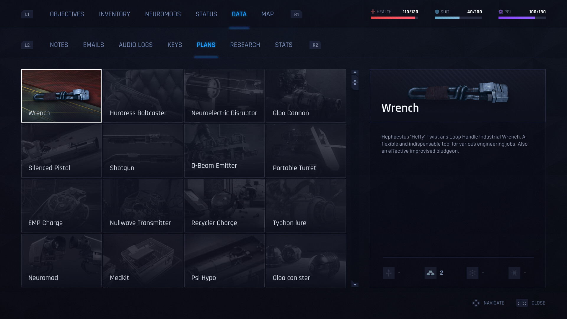 Max Osipovsky - Prey (2017) UI Redesign