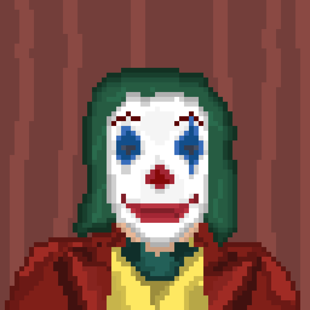 ArtStation - Joker Pixel Art (My Firts Drawing)
