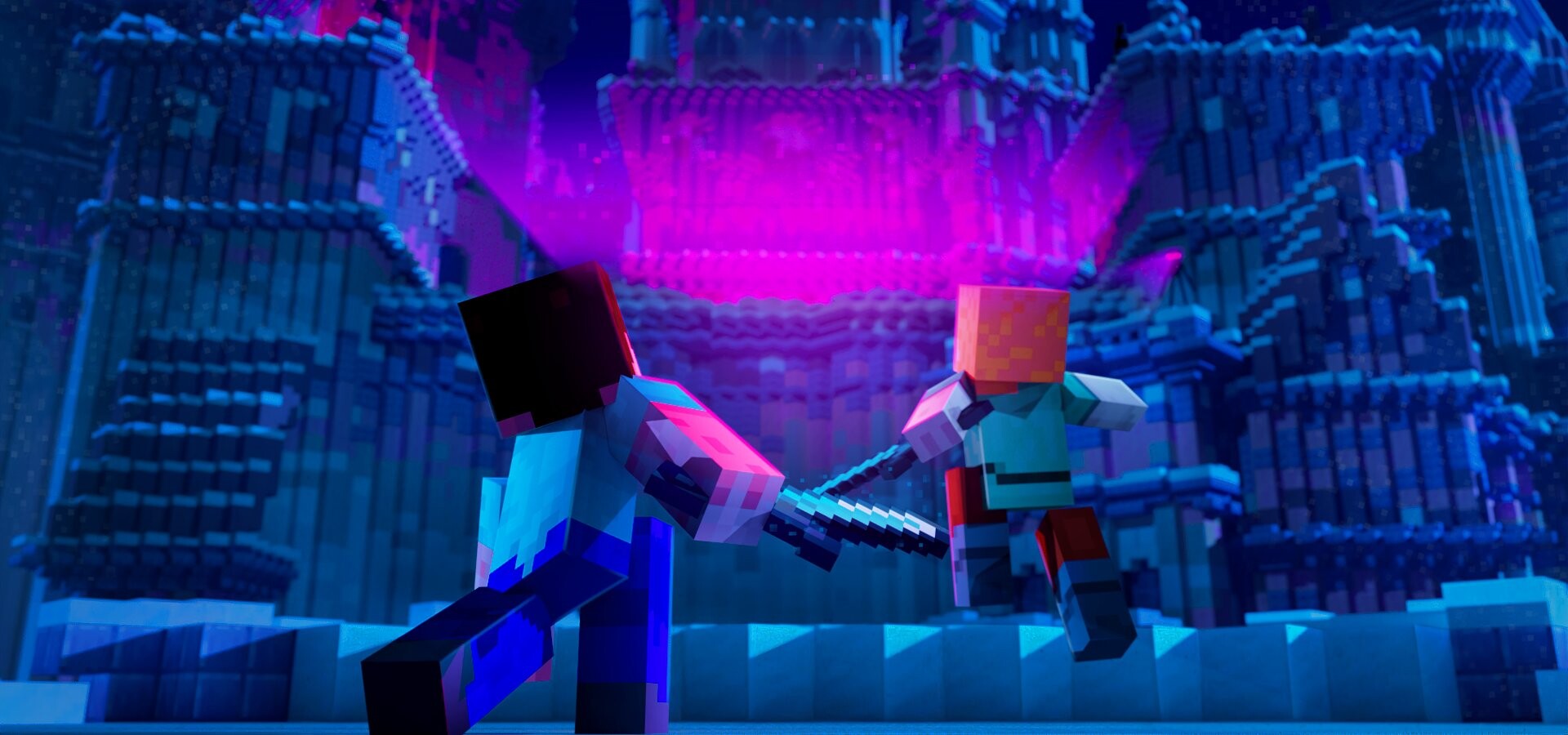 ArtStation - Endermen Castle / Minecraft