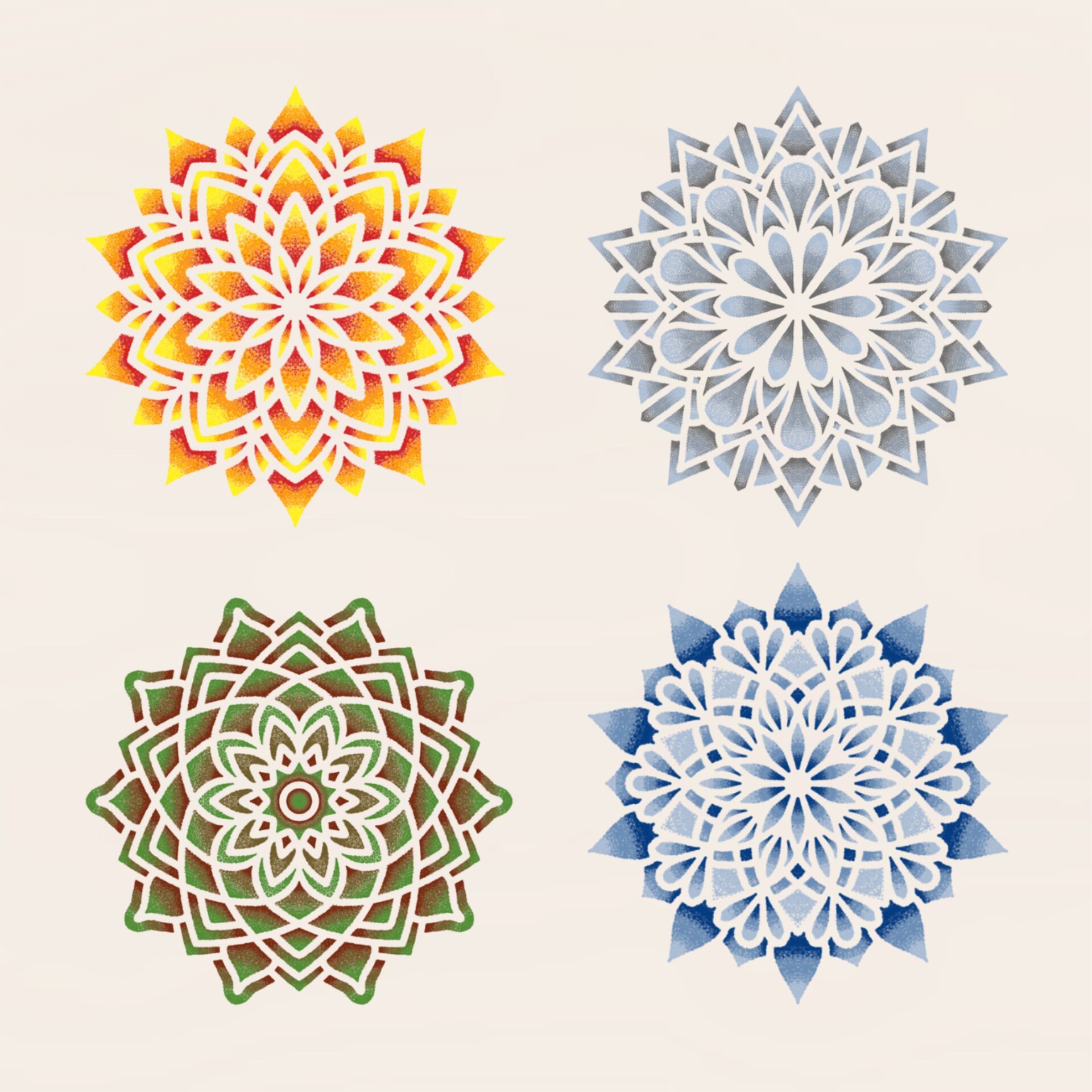 ArtStation - Elemental Mandalas
