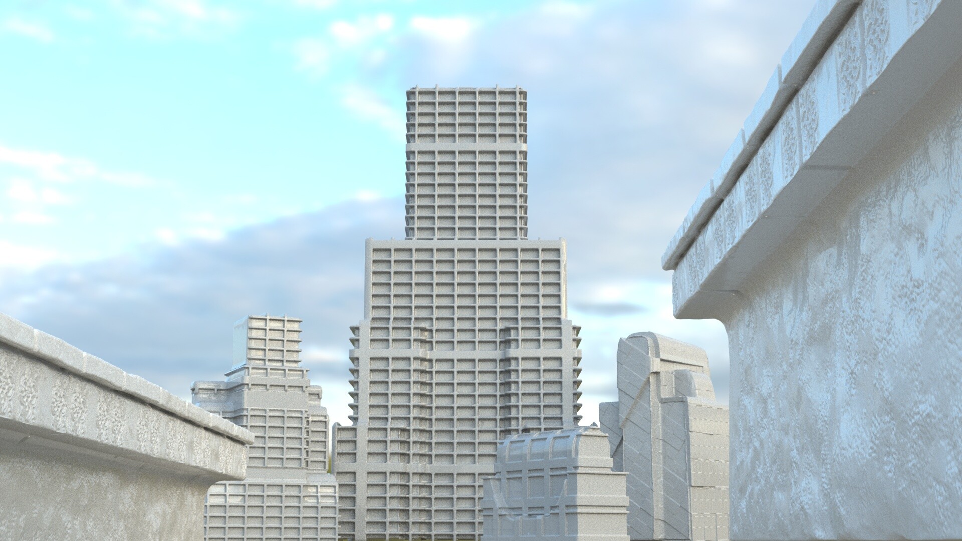 ArtStation - City Skyline Project - WIP