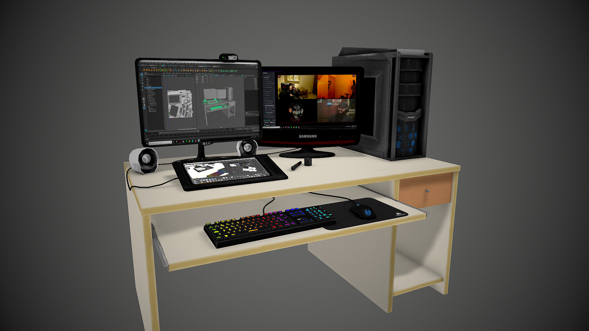 ArtStation - My Setup - 30 Days Challenge (Day 18, "FRAMEWORK")