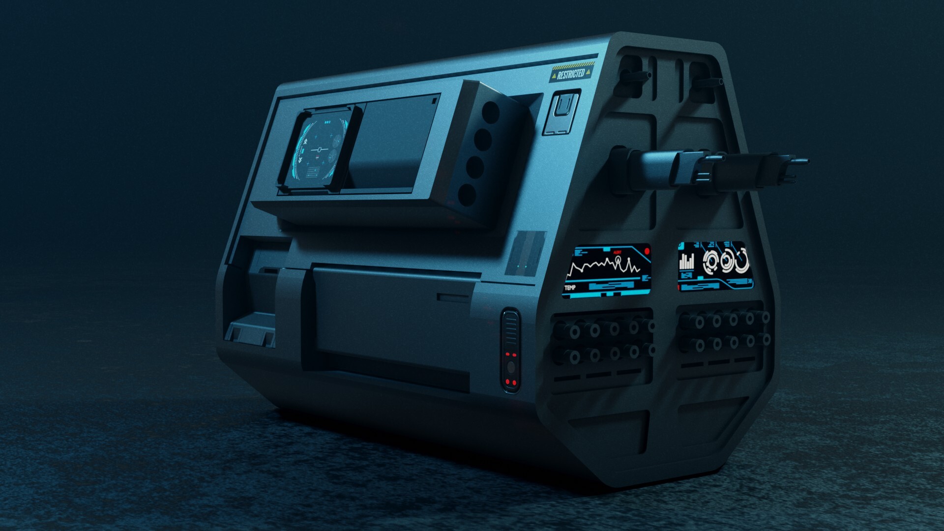 ArtStation - SciFi - Defence Kit (Riffle + Missile + Chaff)