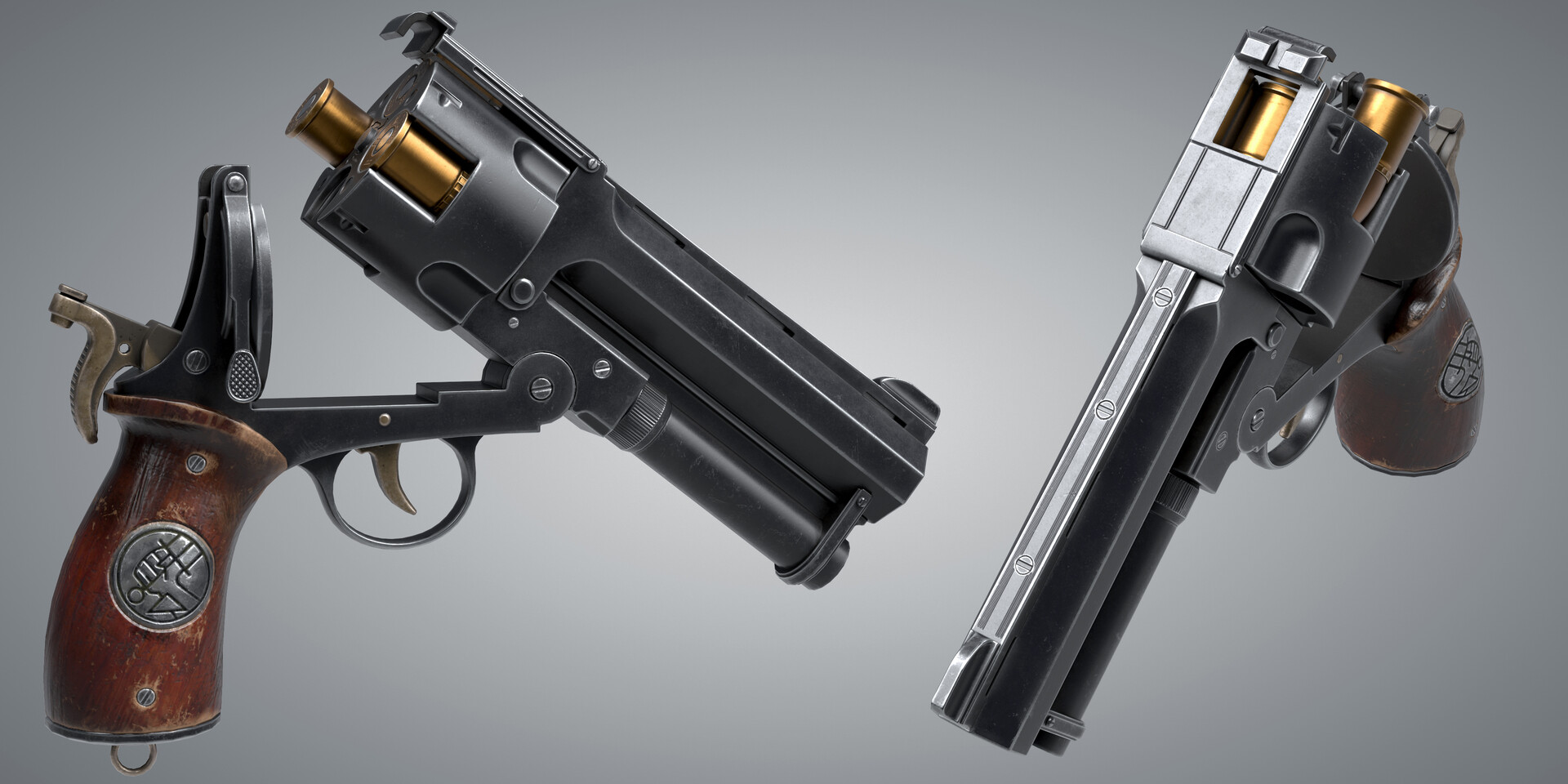 Hellboy Samaritan Revolver By Hellboy The Samaritan Revolver Sideshow