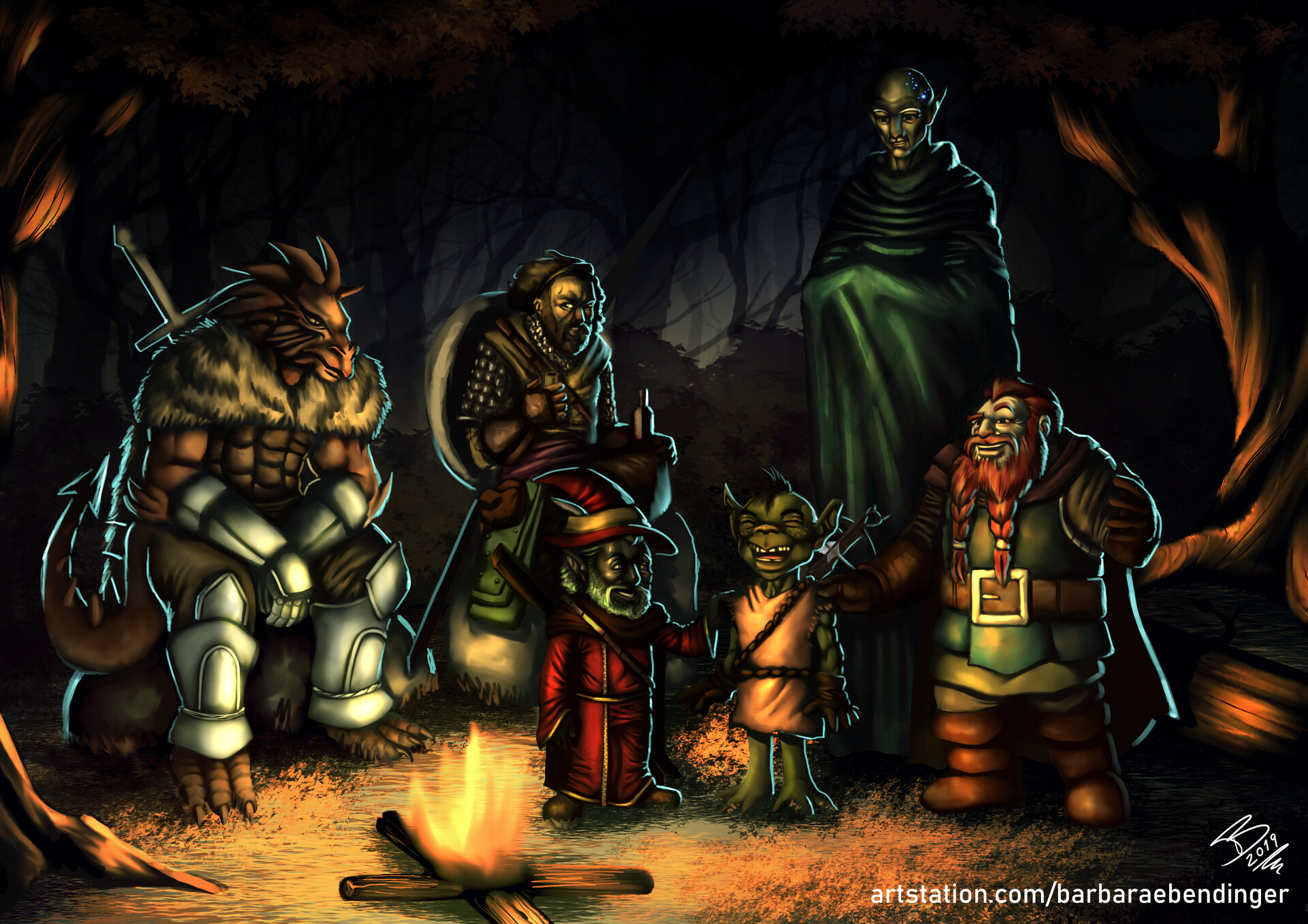 ArtStation - DnD party