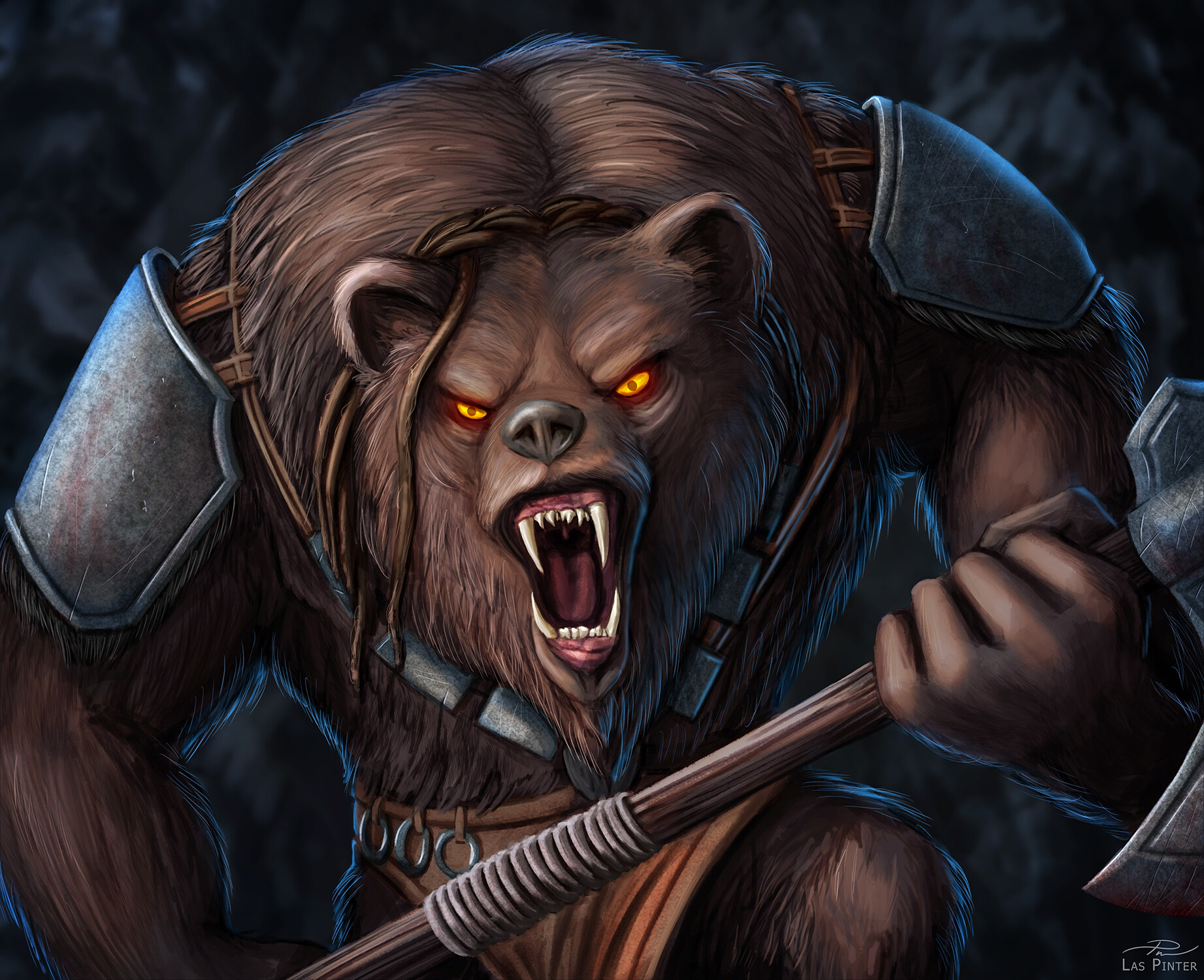 ArtStation - Lycan-blooded Bear - Commission