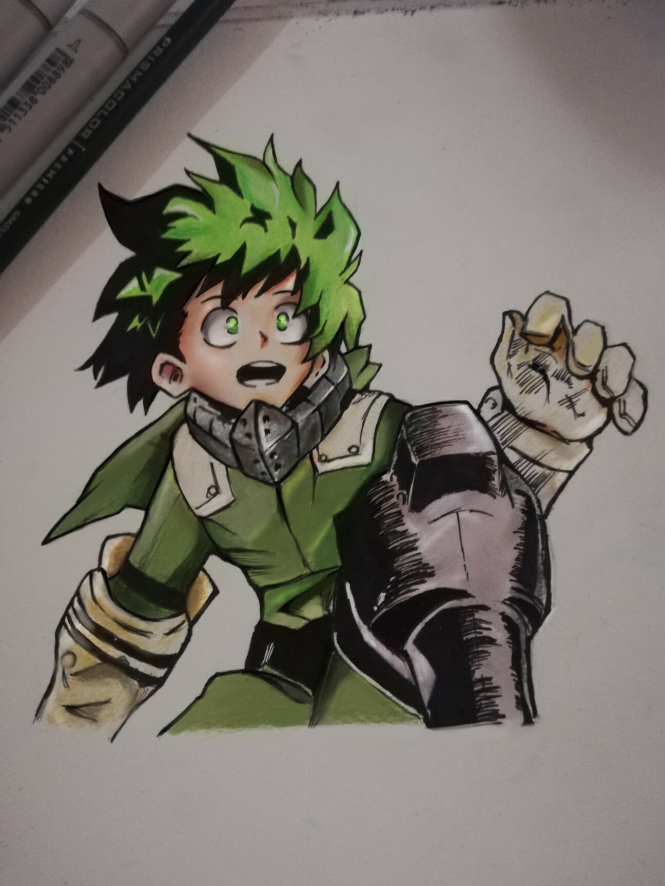 ArtStation - deku fan art mixed traditional/digital
