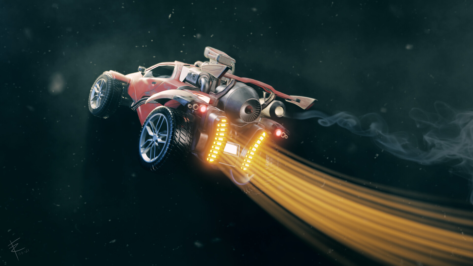 ArtStation - Octane restyle from rocket league (Blender)