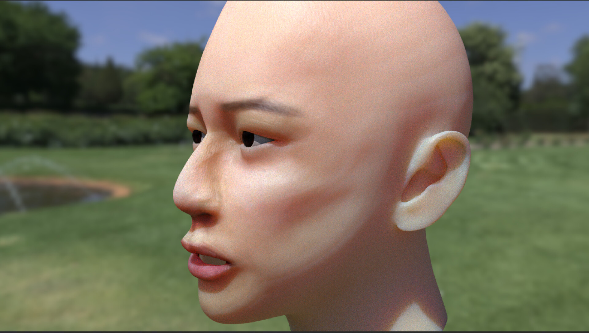 ArtStation - high to lowpoly face modelling