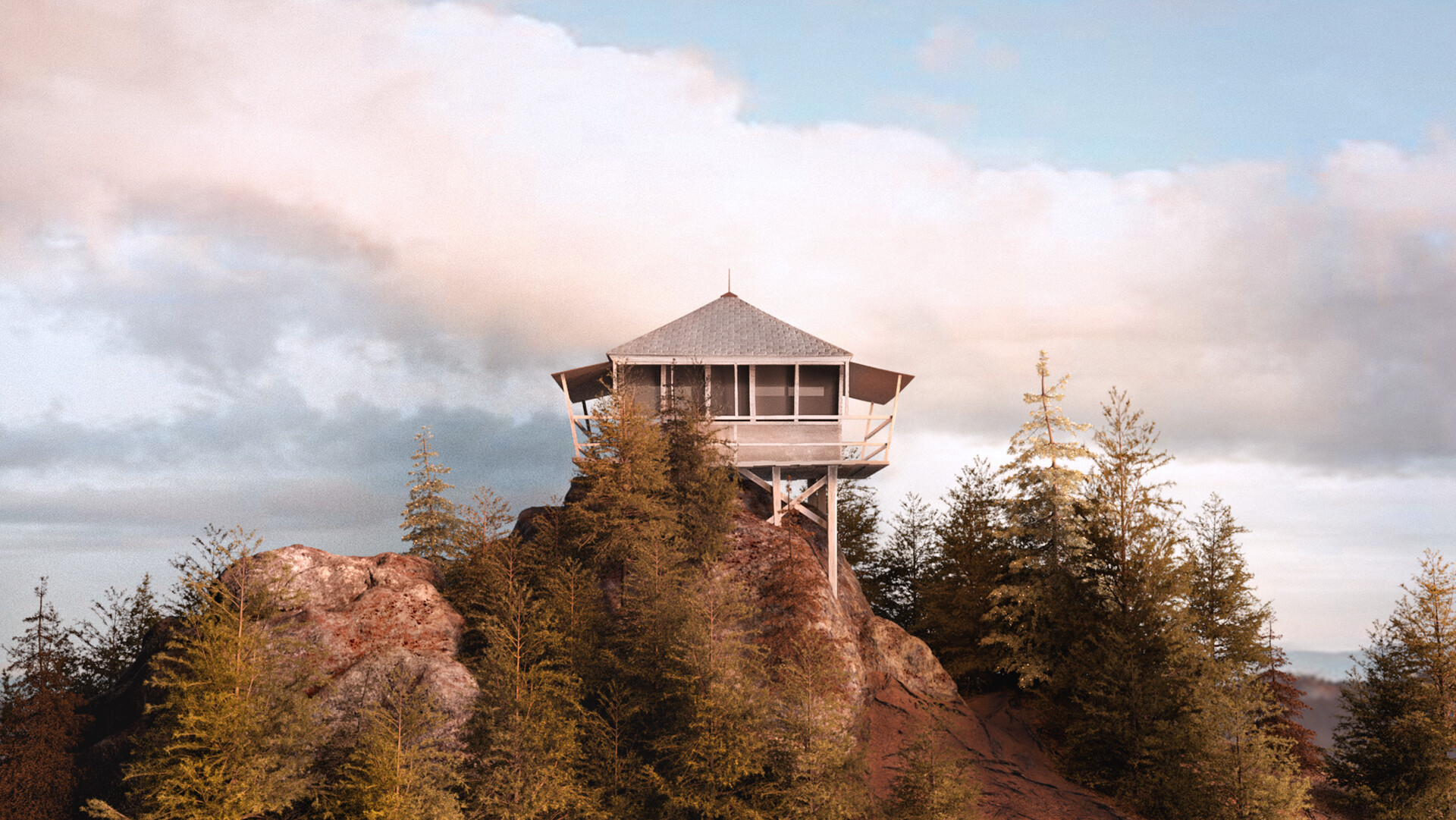 ArtStation - Fire Lookout Tower