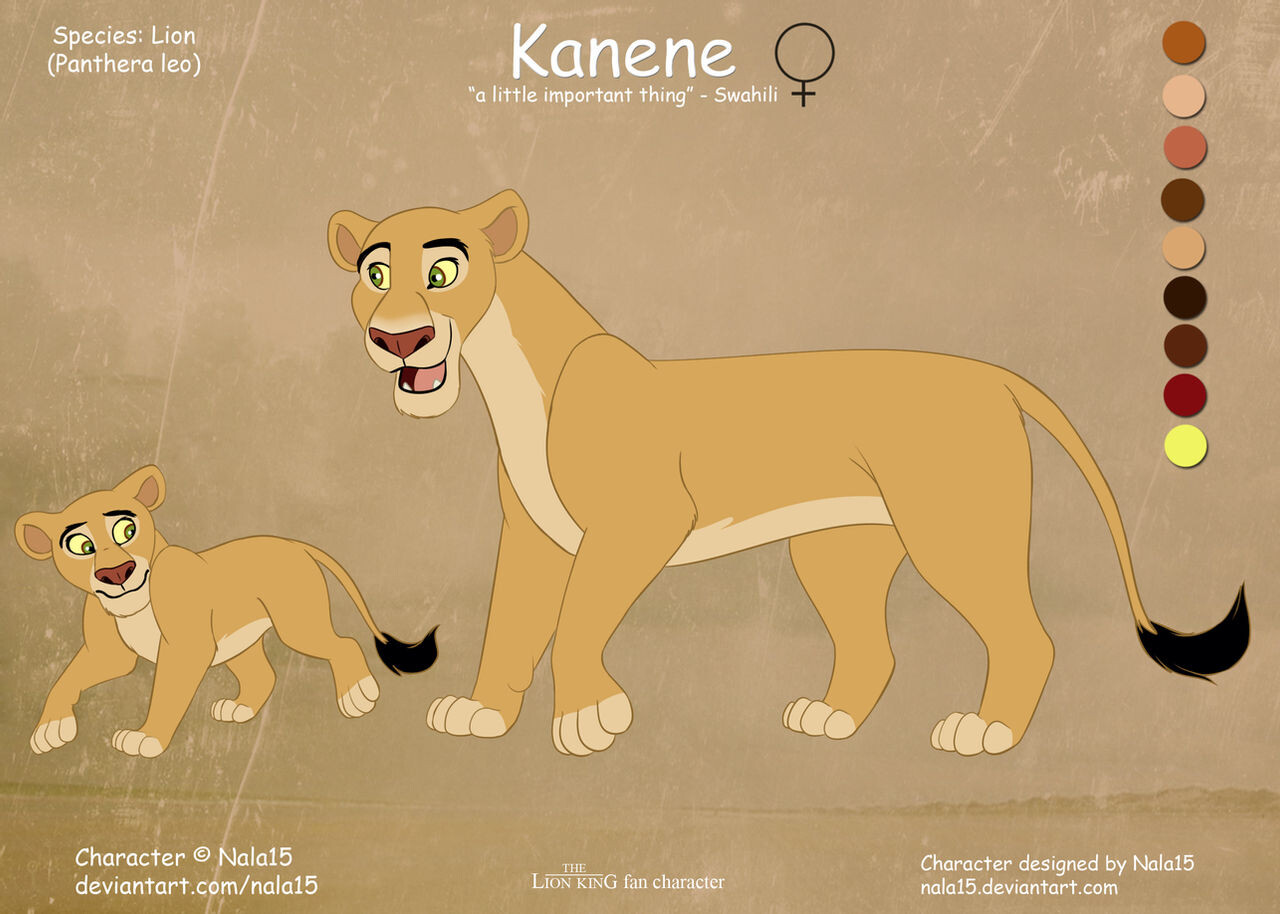 Nala15 - Betrothed and Brothers - TLK Character Reference Sheets