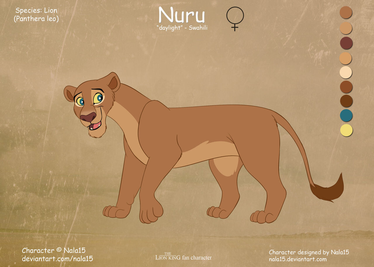 Nala15 - Betrothed and Brothers - TLK Character Reference Sheets