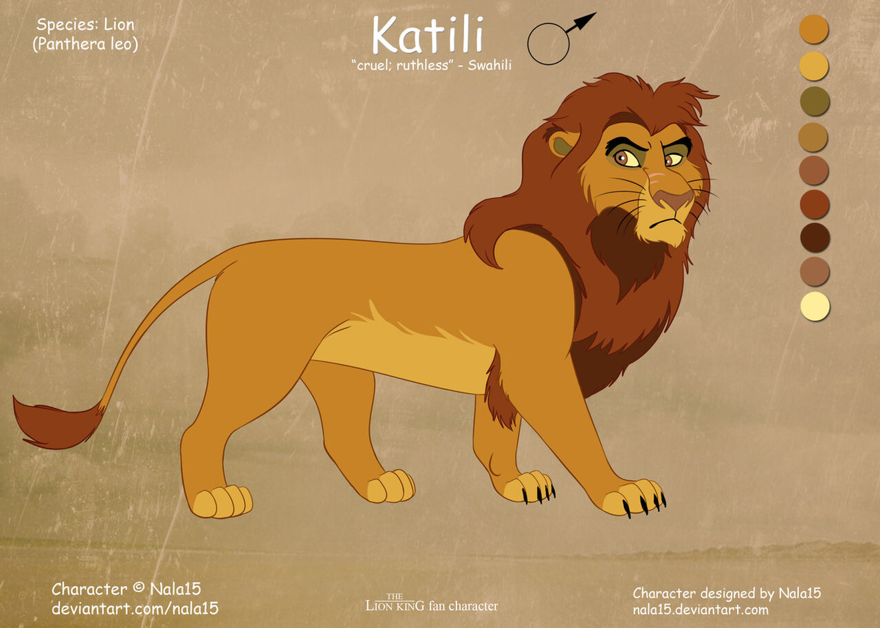 Nala15 - Betrothed and Brothers - TLK Character Reference Sheets