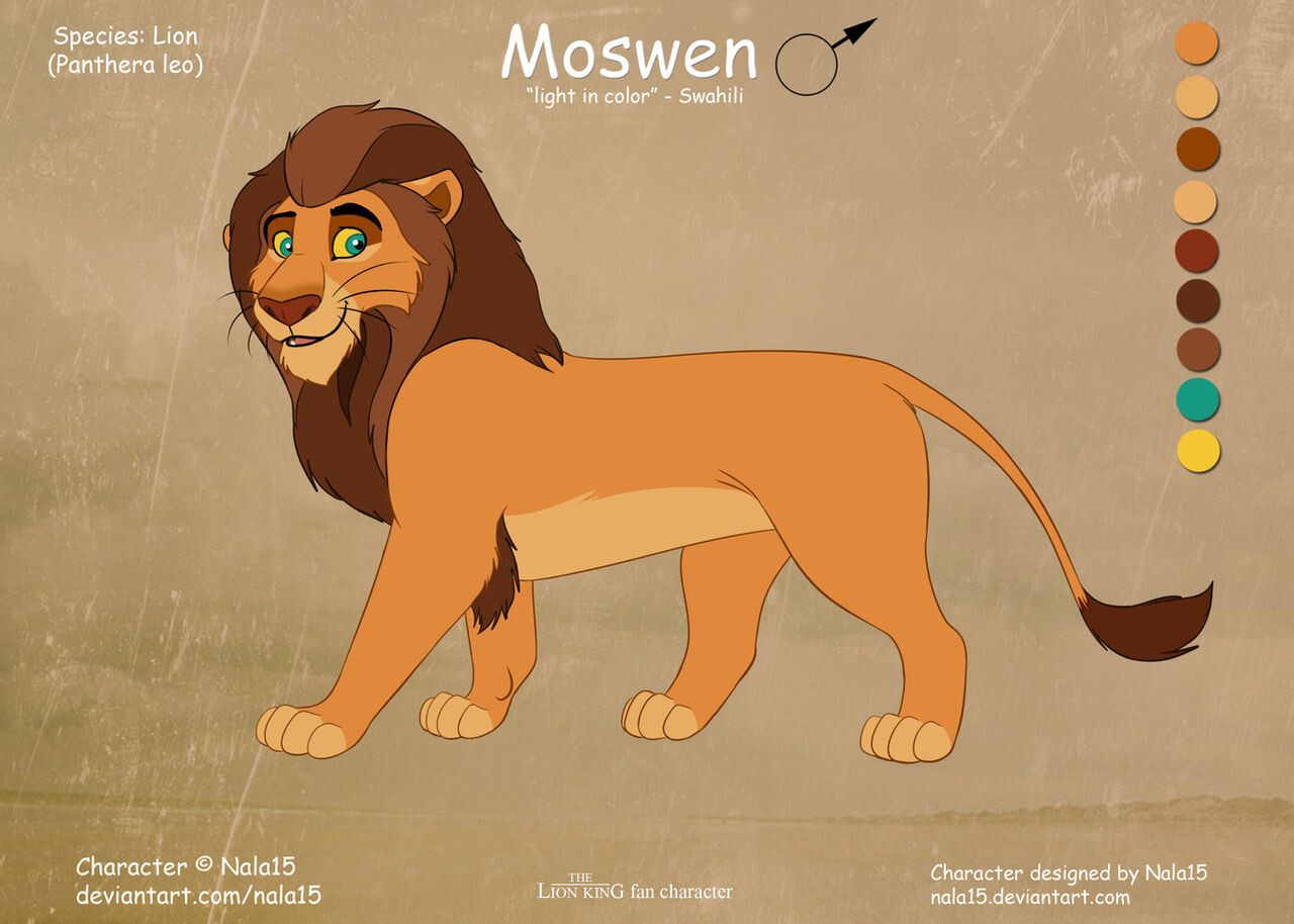 Nala15 - Betrothed and Brothers - TLK Character Reference Sheets