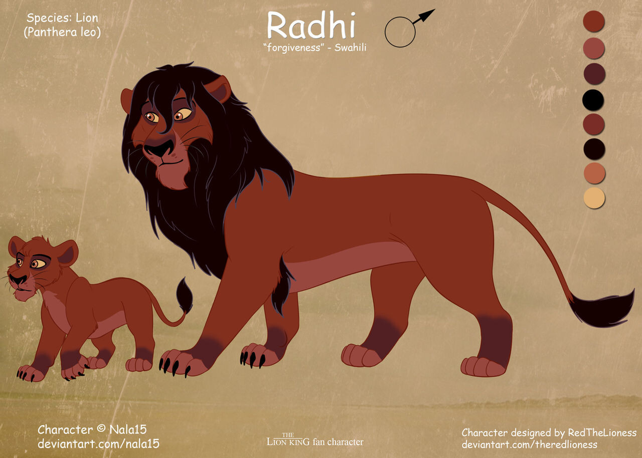 Nala15 - Betrothed and Brothers - TLK Character Reference Sheets