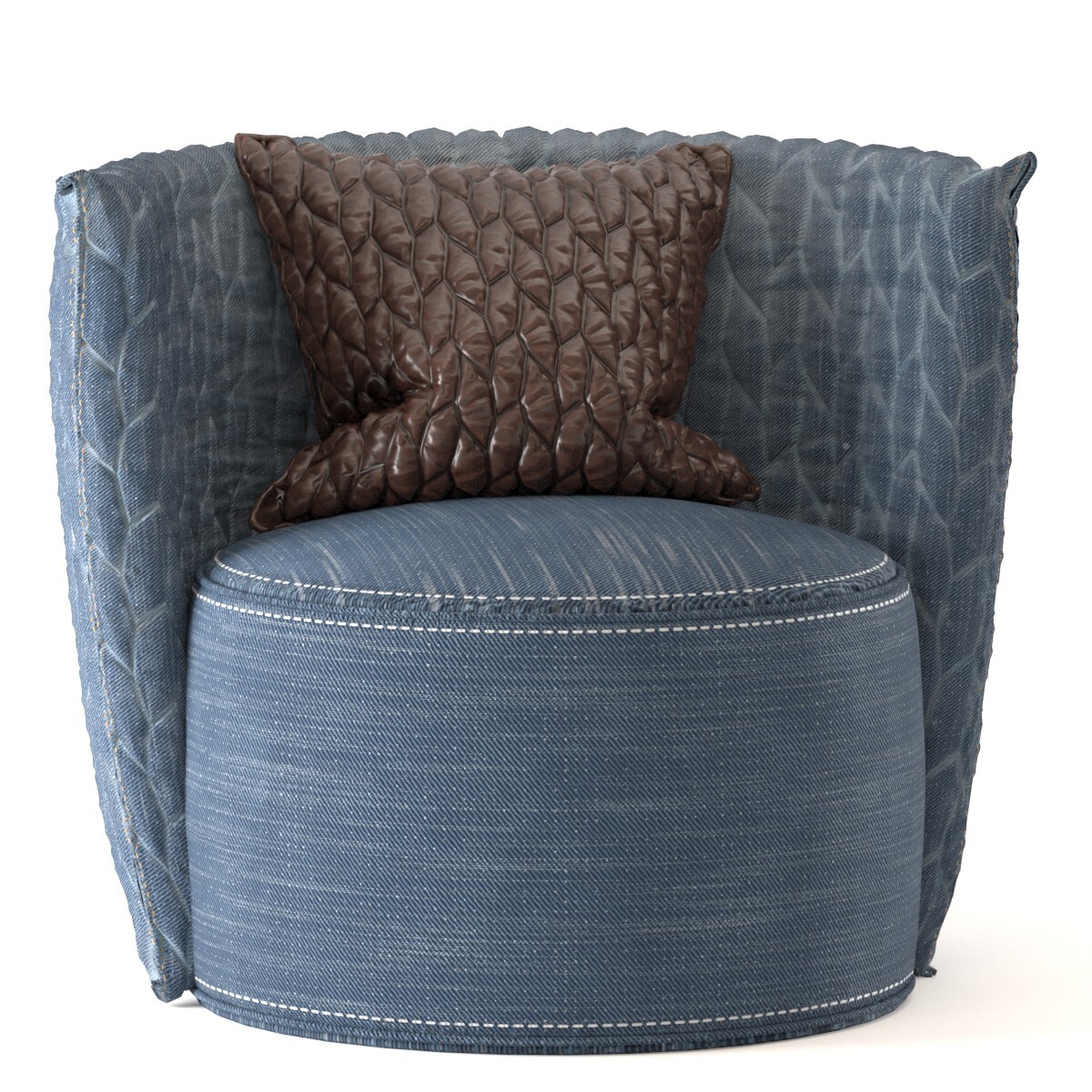 ArtStation - Single round sofa