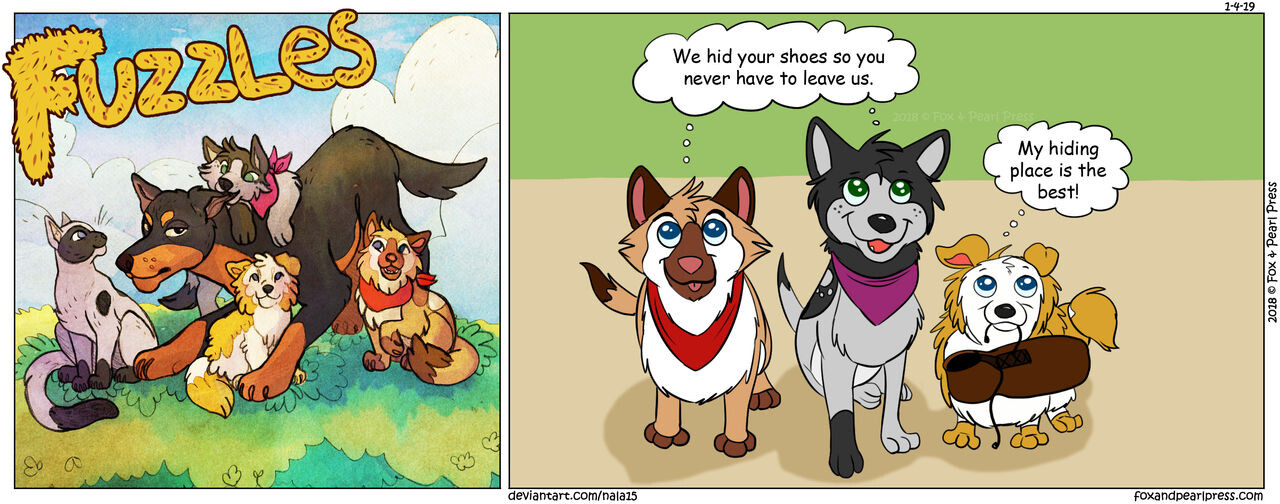 ArtStation - Fuzzles #1 and #2 - Comic Strips