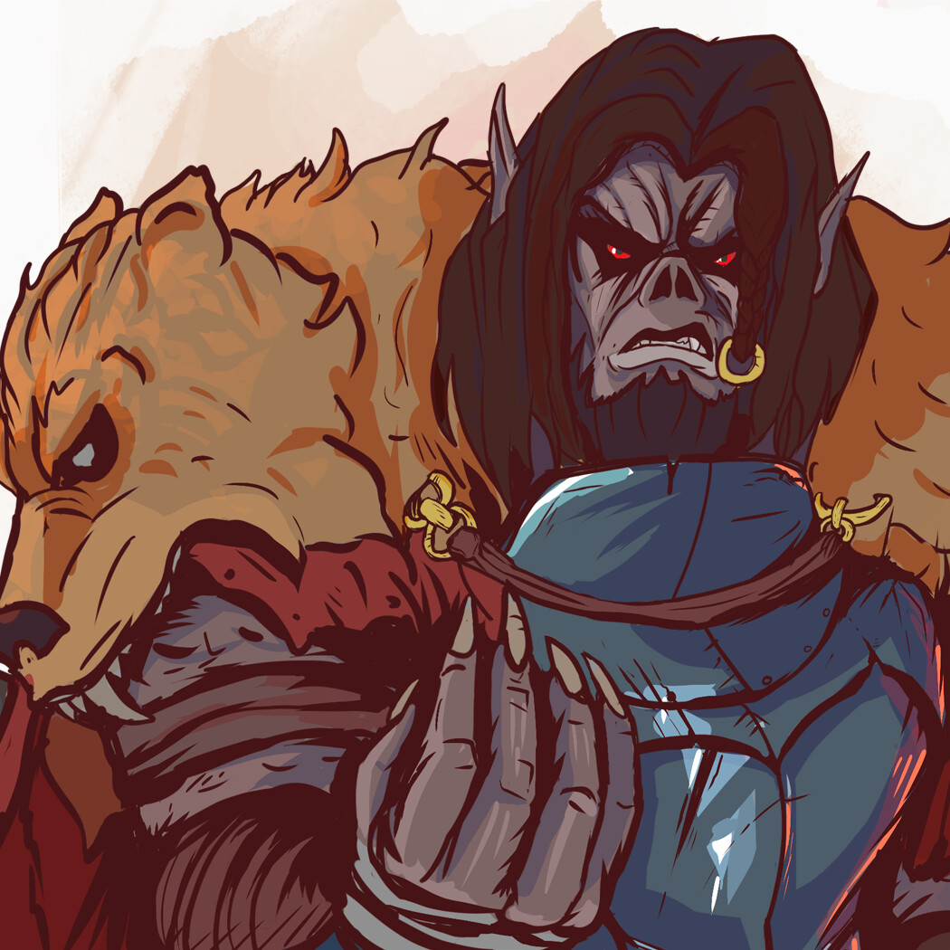 ArtStation - Barbarian BugBear - Comissioned DND character