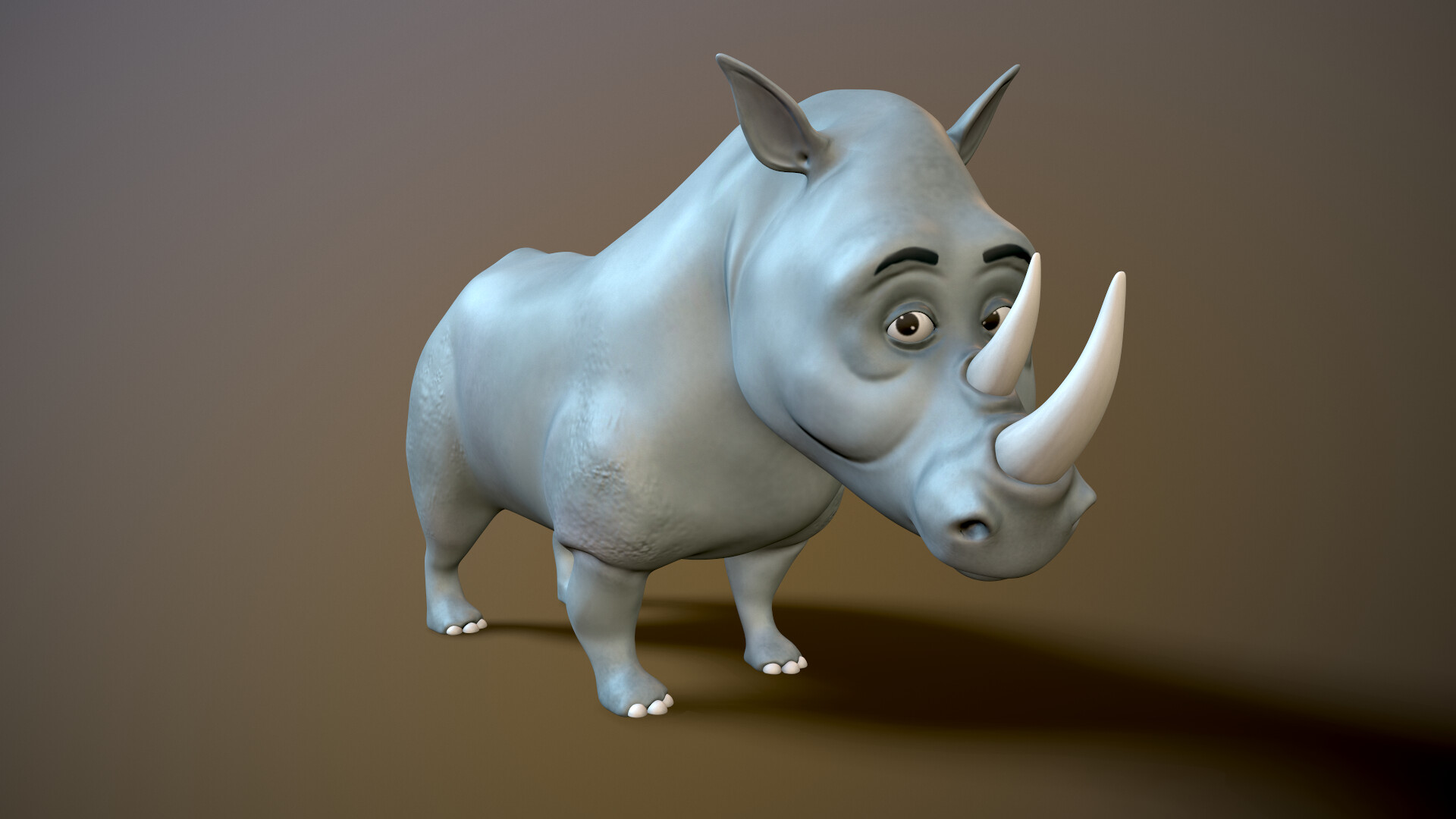 ArtStation - cartoon rhino