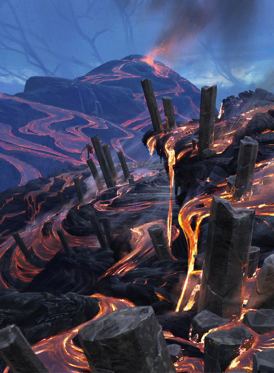 Lava City by Sviatoslav Gerasimchuk : ImaginaryVolcanoes