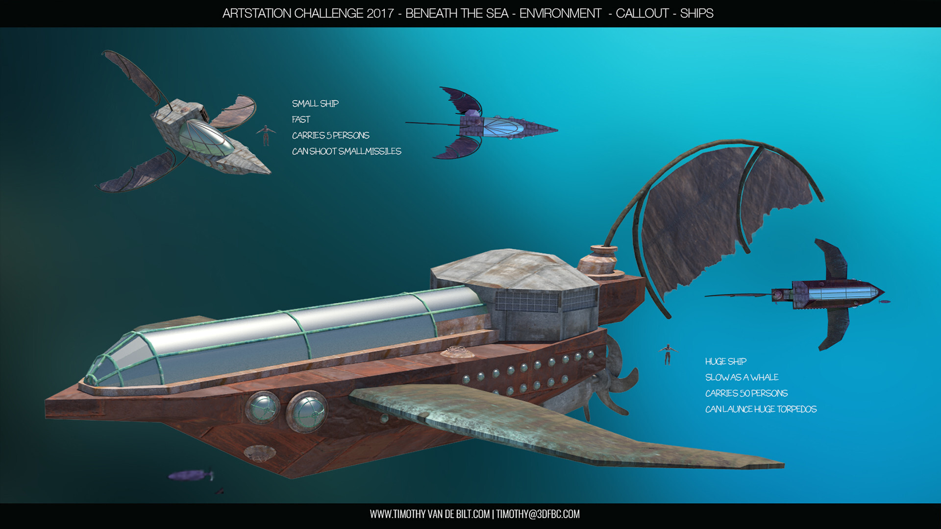 Timothy van de Bilt - Beneath the waves Artstation Challange