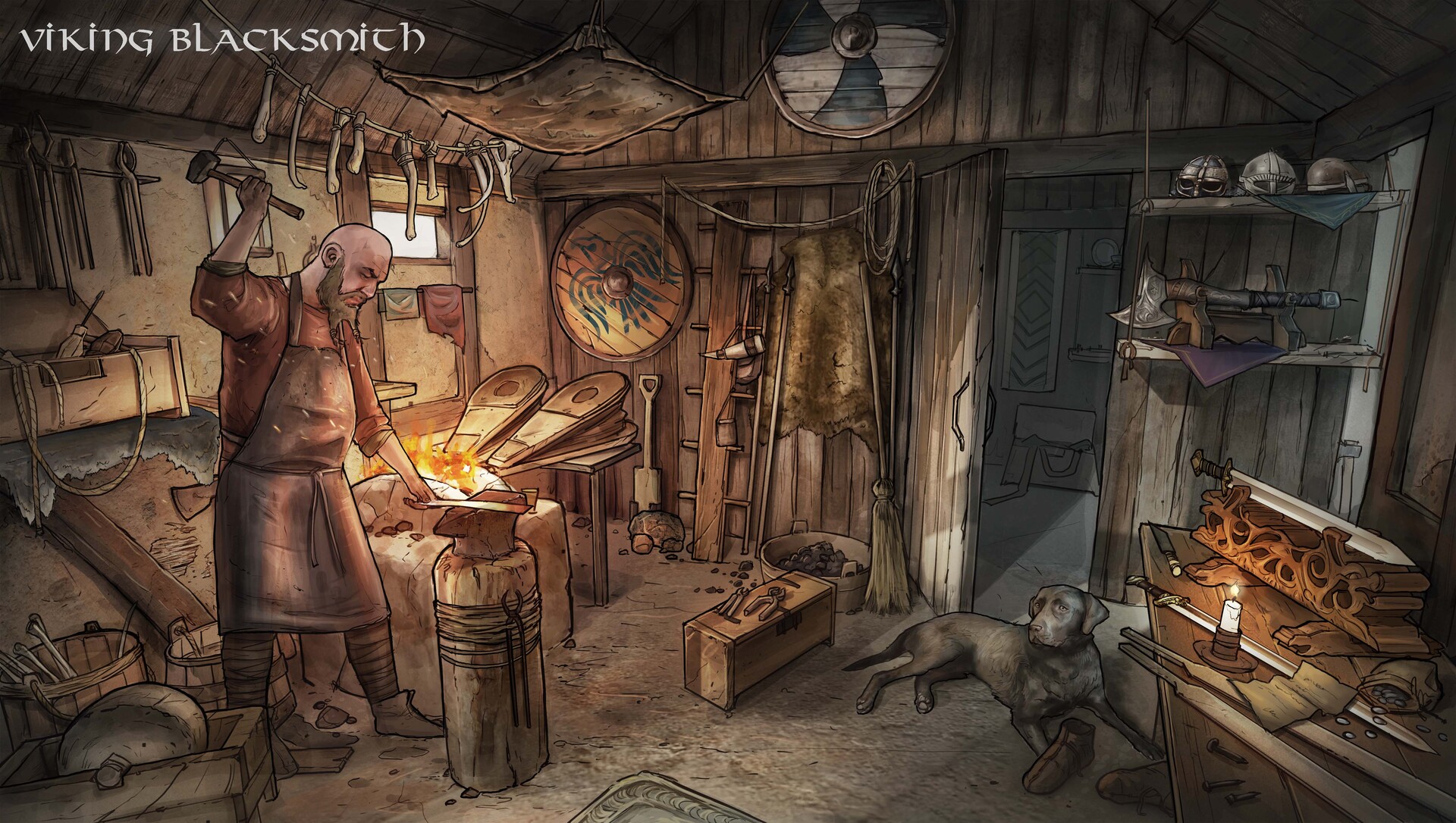 ArtStation - Black Smith interior