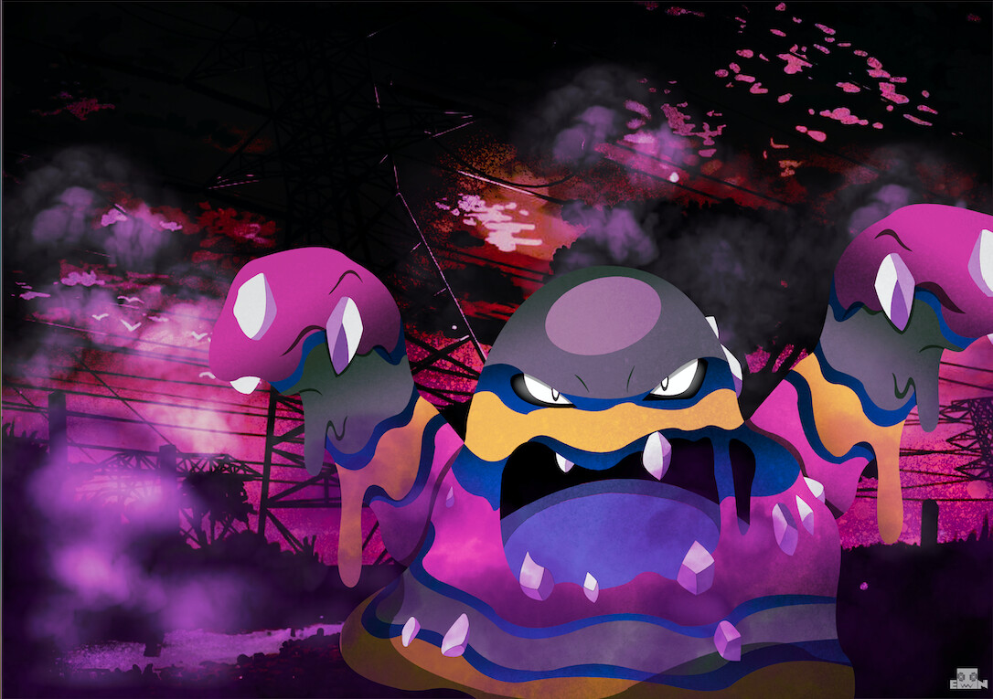 ArtStation - Alolan Muk - The Dark Poison