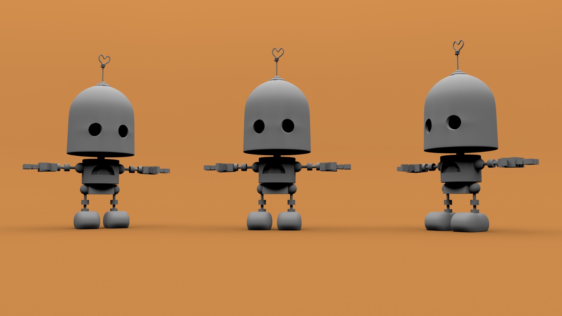 ArtStation - 3d low poly robot