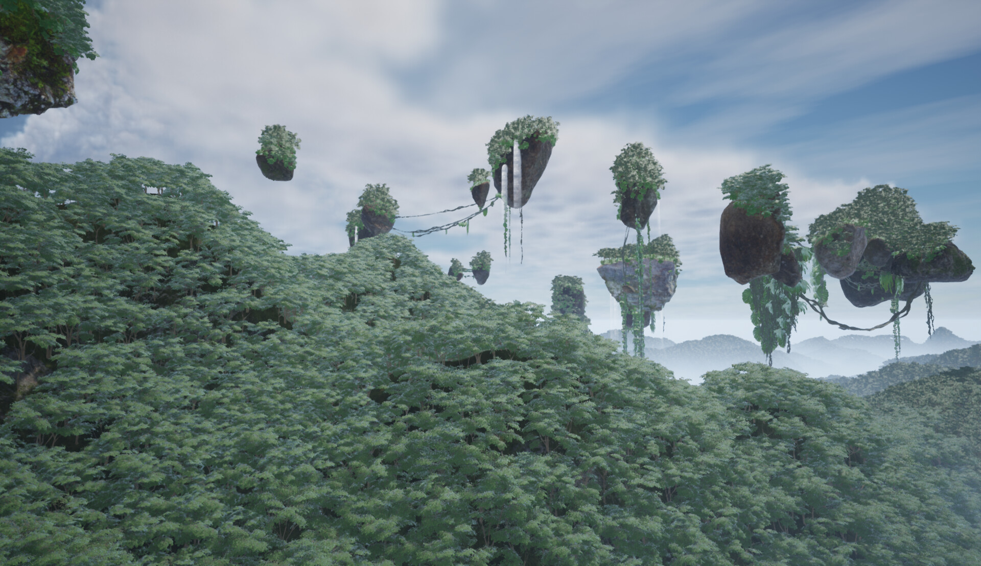 ArtStation - Floating Mountains