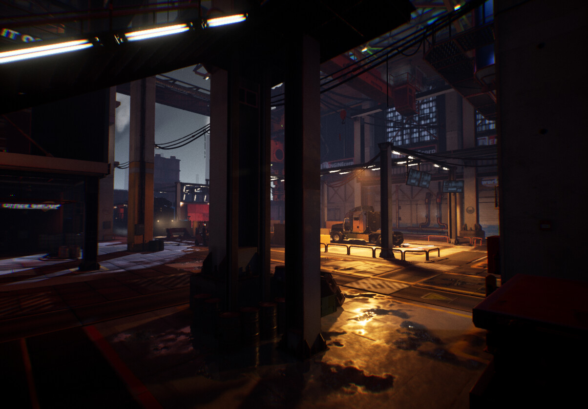 ArtStation - UE4 - Factory Environment - Relight