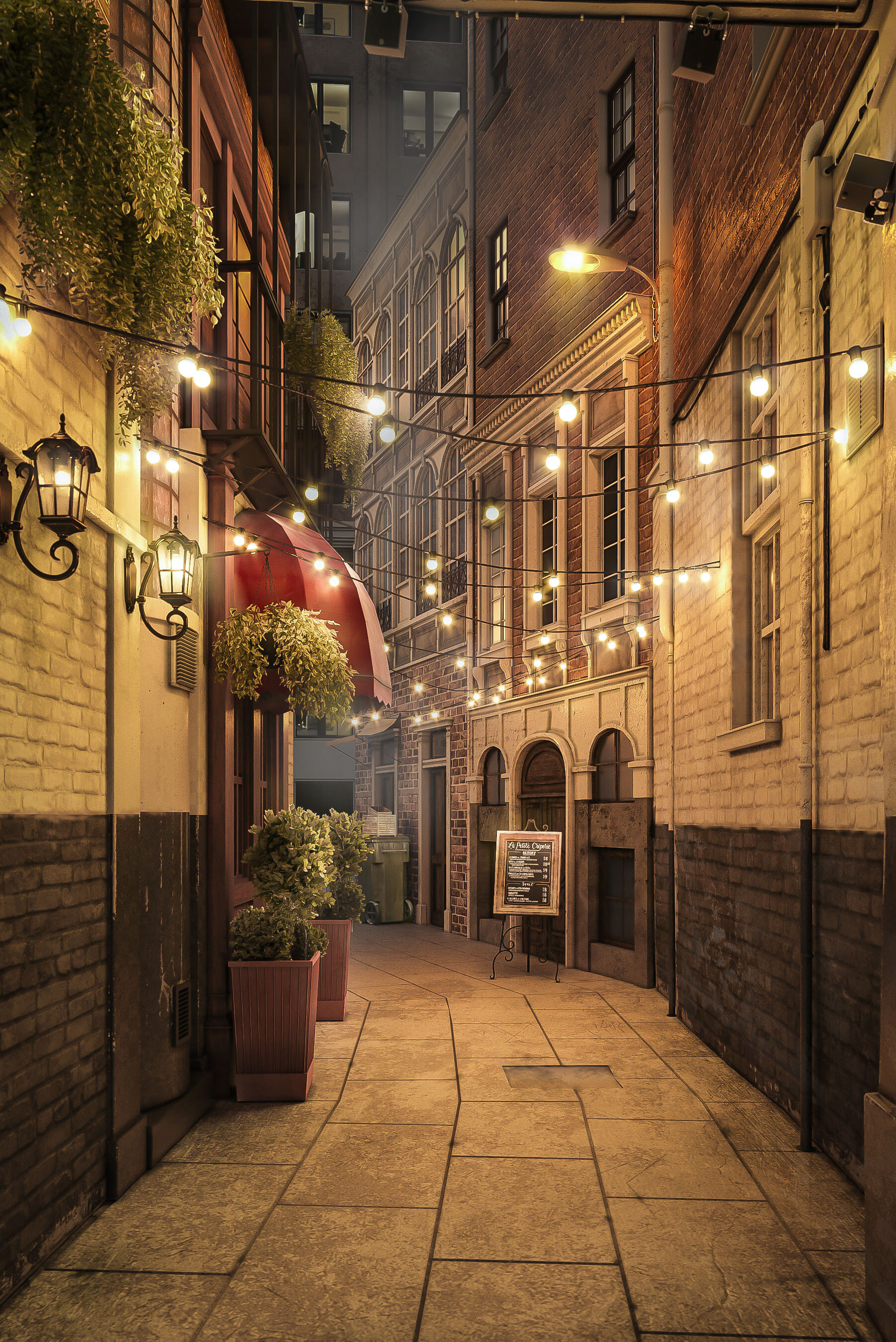 ArtStation - Night alley