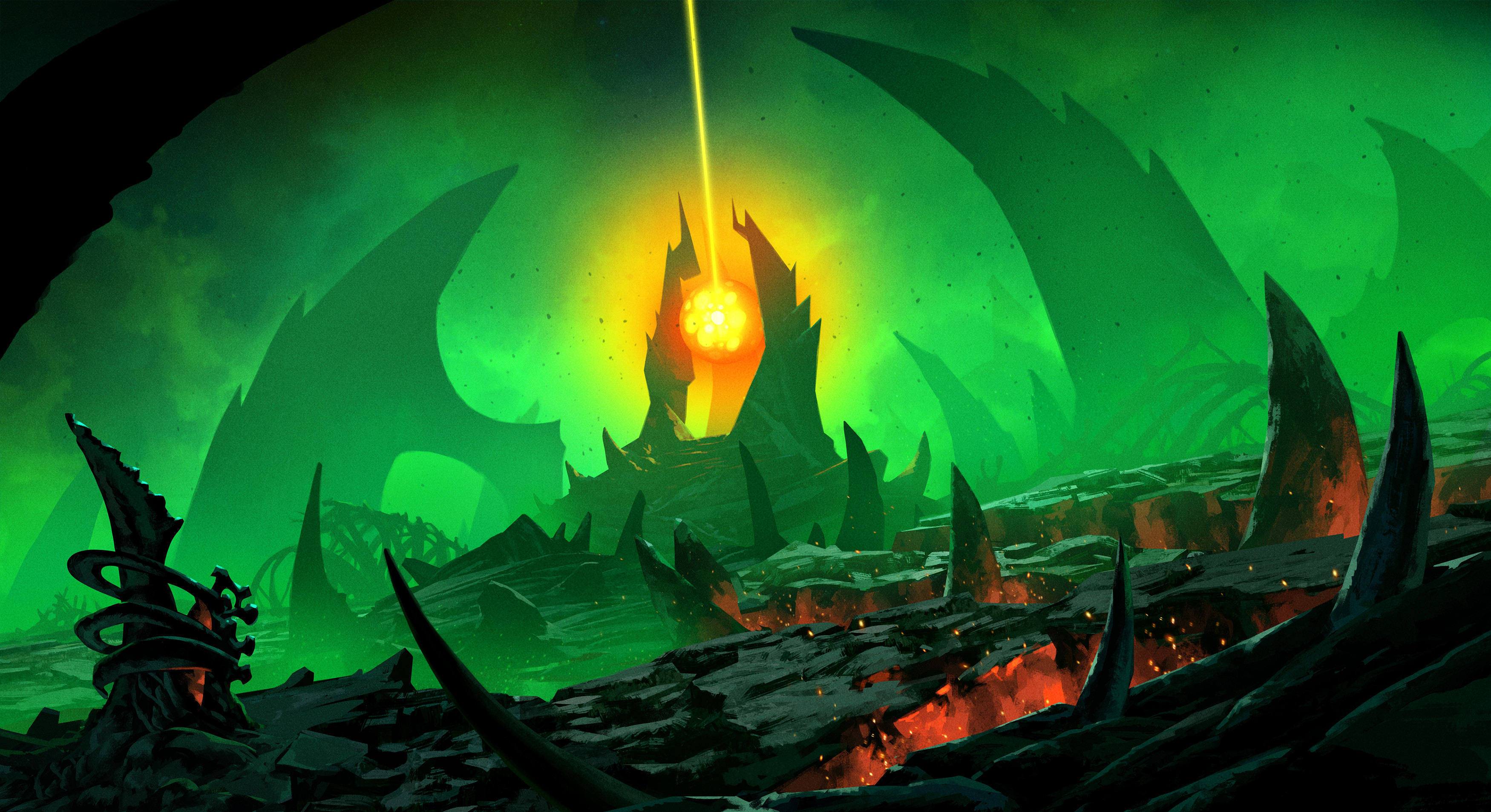 Sunny Day in Hell by George Johnstone : ImaginaryHellscapes