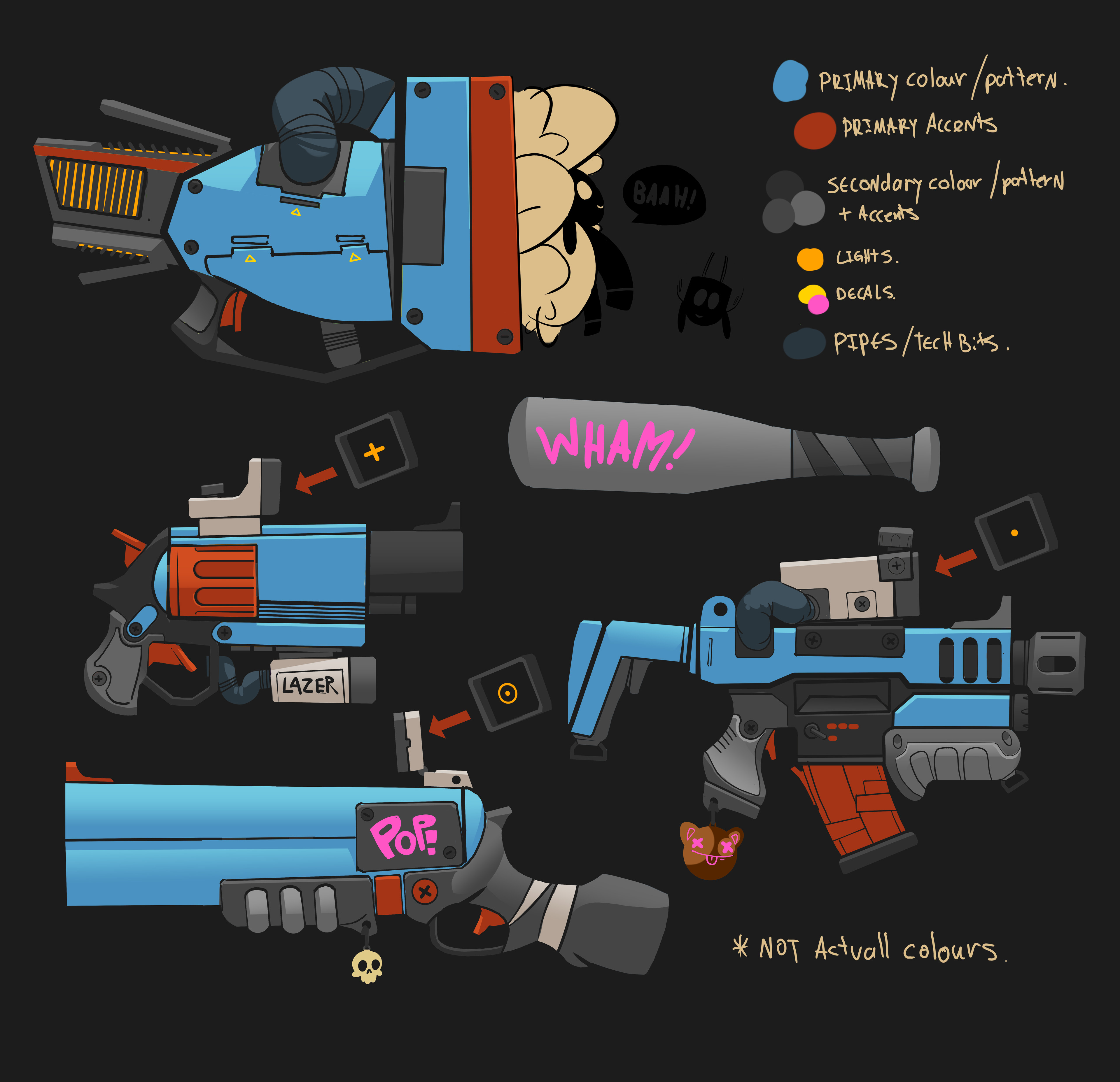 Luke Viljoen - Worms Rumble Concept art