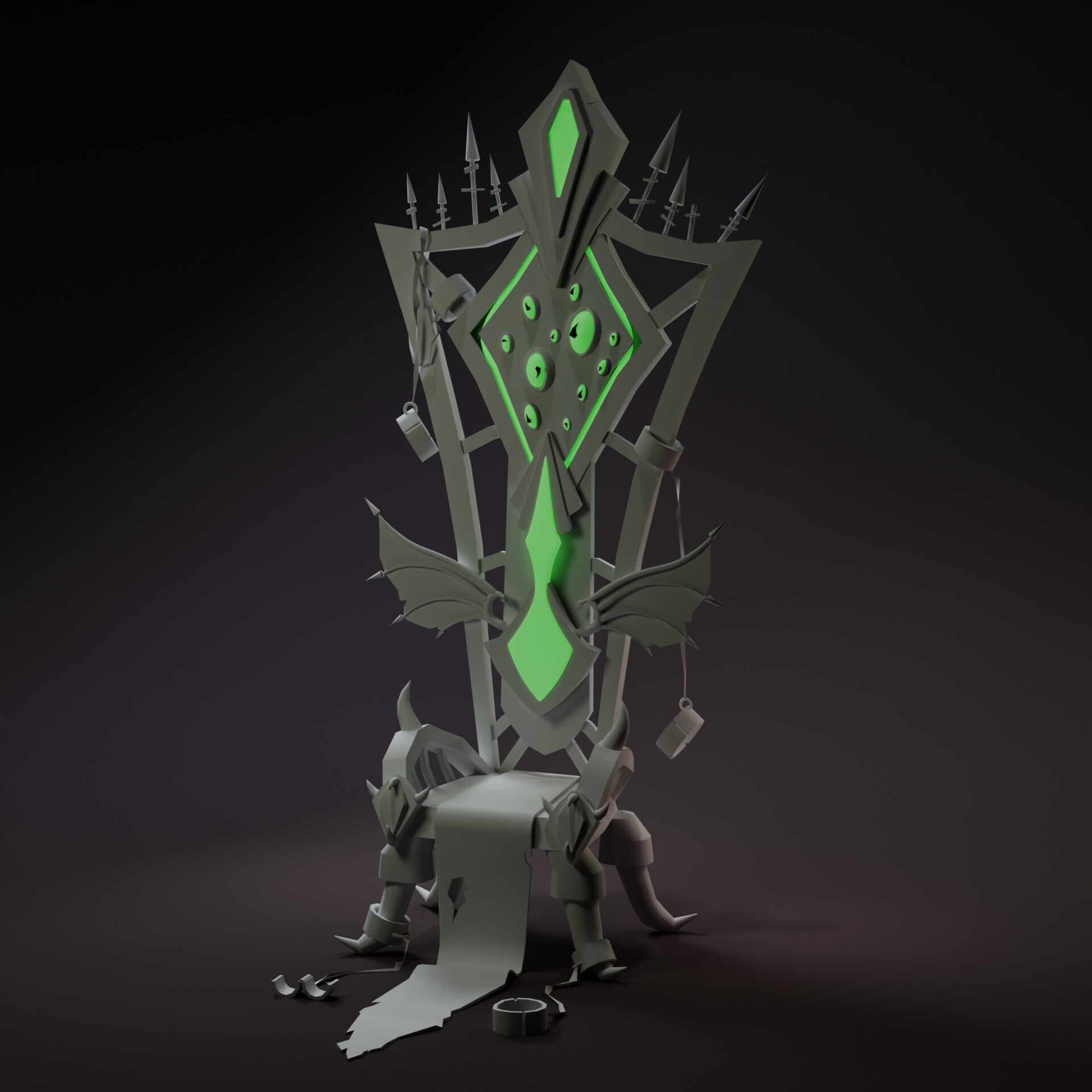 ArtStation - Demonic chair, Elena Gorbut