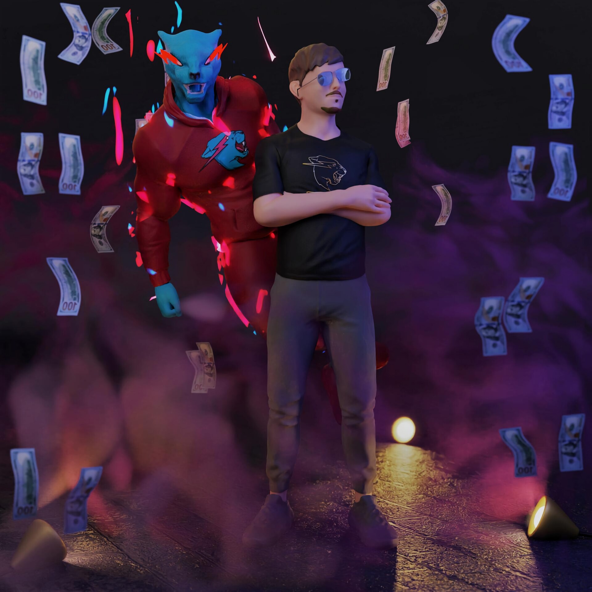 ArtStation - Mr beast money bizarre adventure