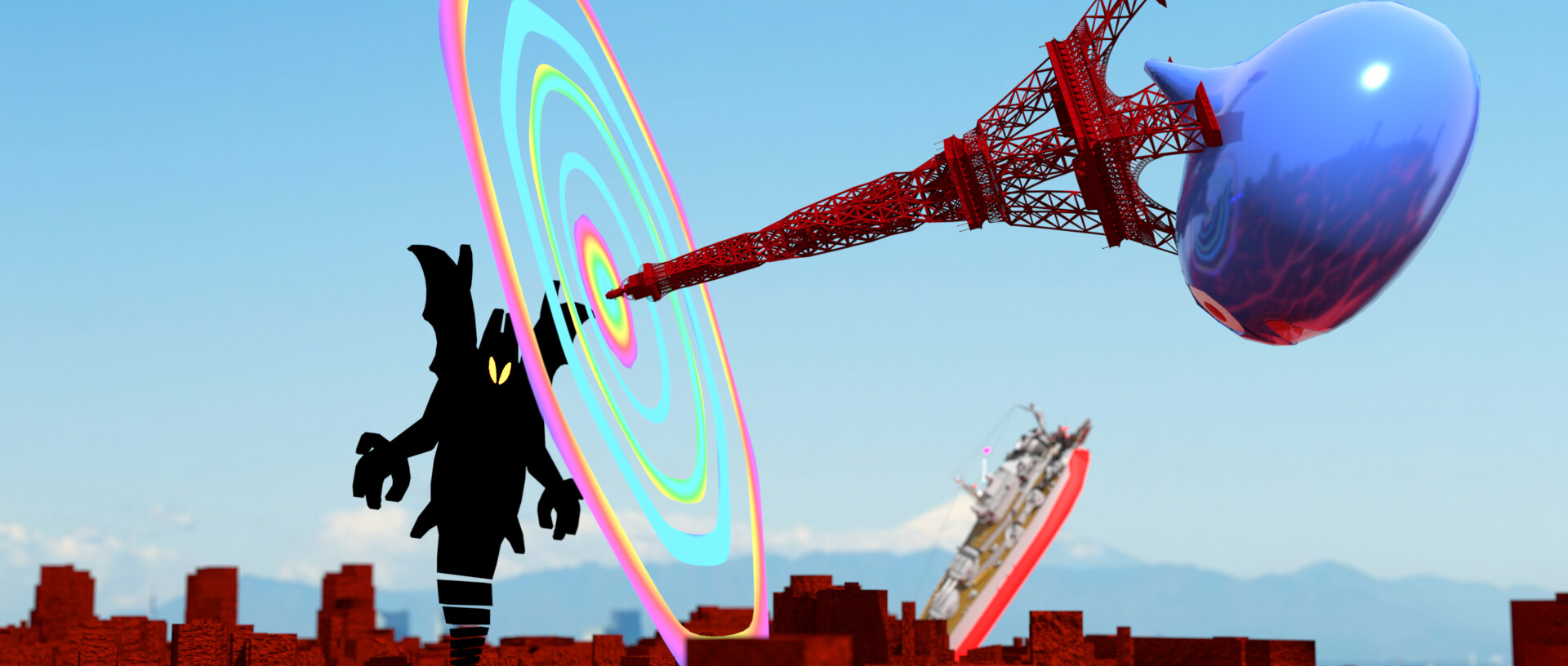 ArtStation - Eva_Slime_Paris_Eiffel