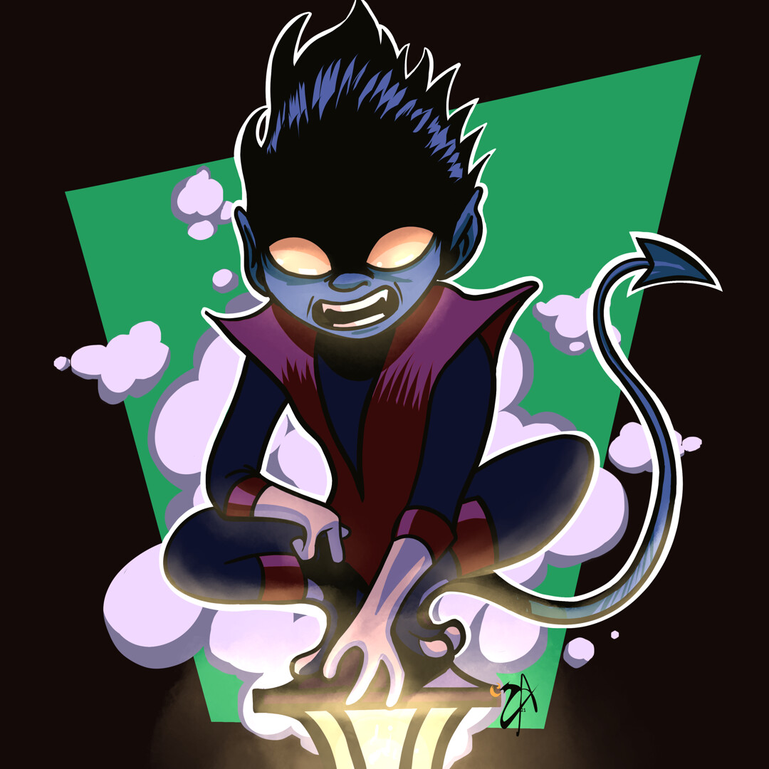 ArtStation - Nightcrawler Fan art (cartoon)