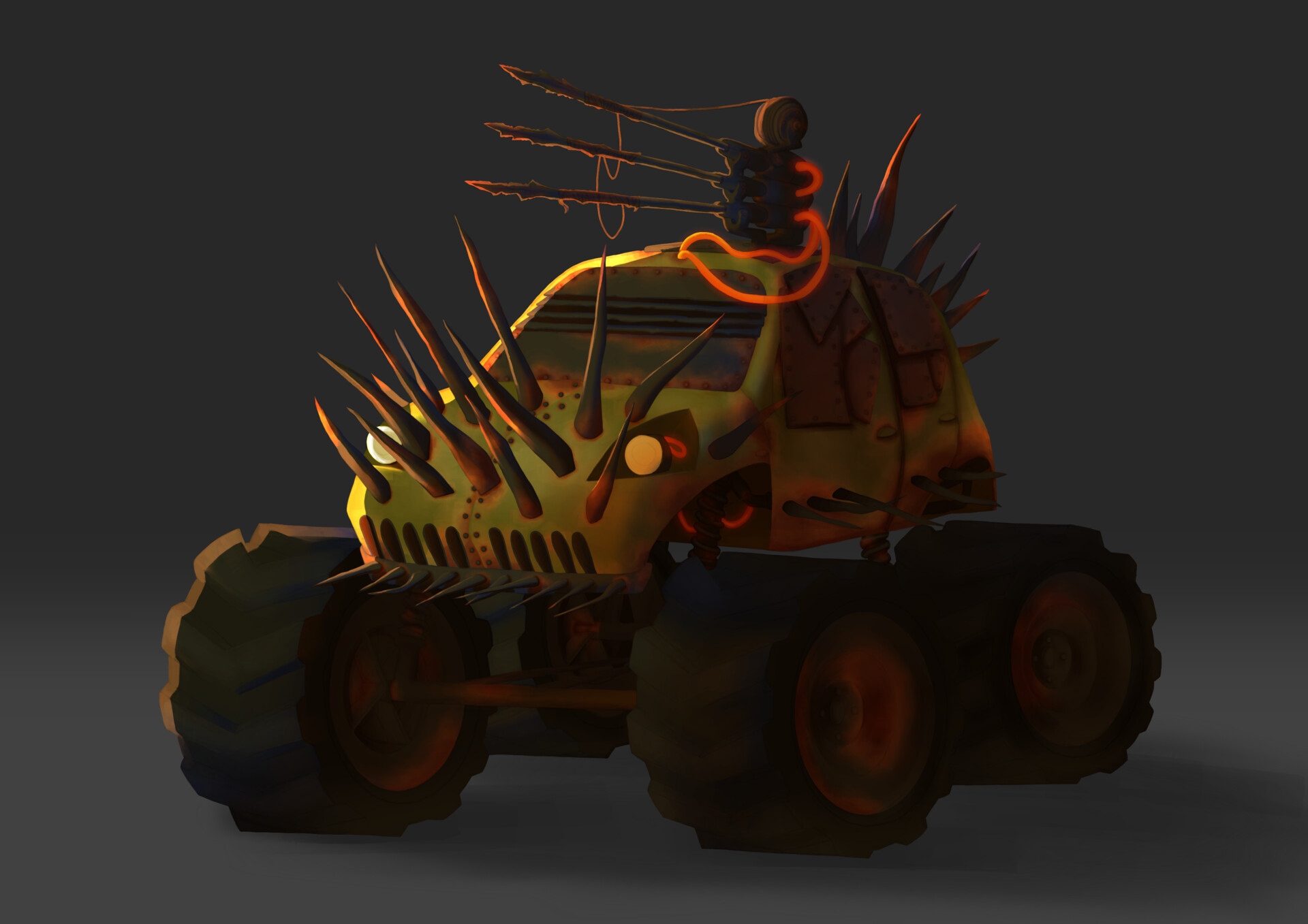ArtStation - Post apocalyptic vehicle