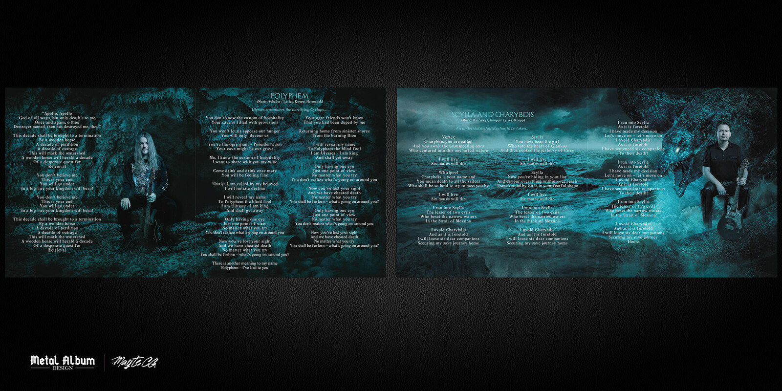 Mayte CG - Akroasis. (3/4) Full Album Artwork for Akroasis (booklet design)