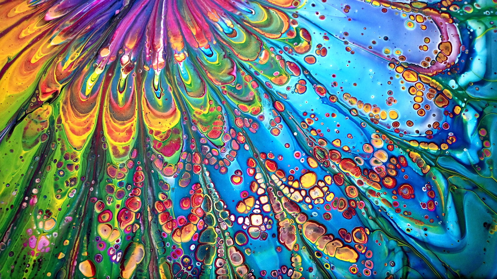 Fiona Art - Split cup Strainer acrylic pour painting ~ Fluid art ...