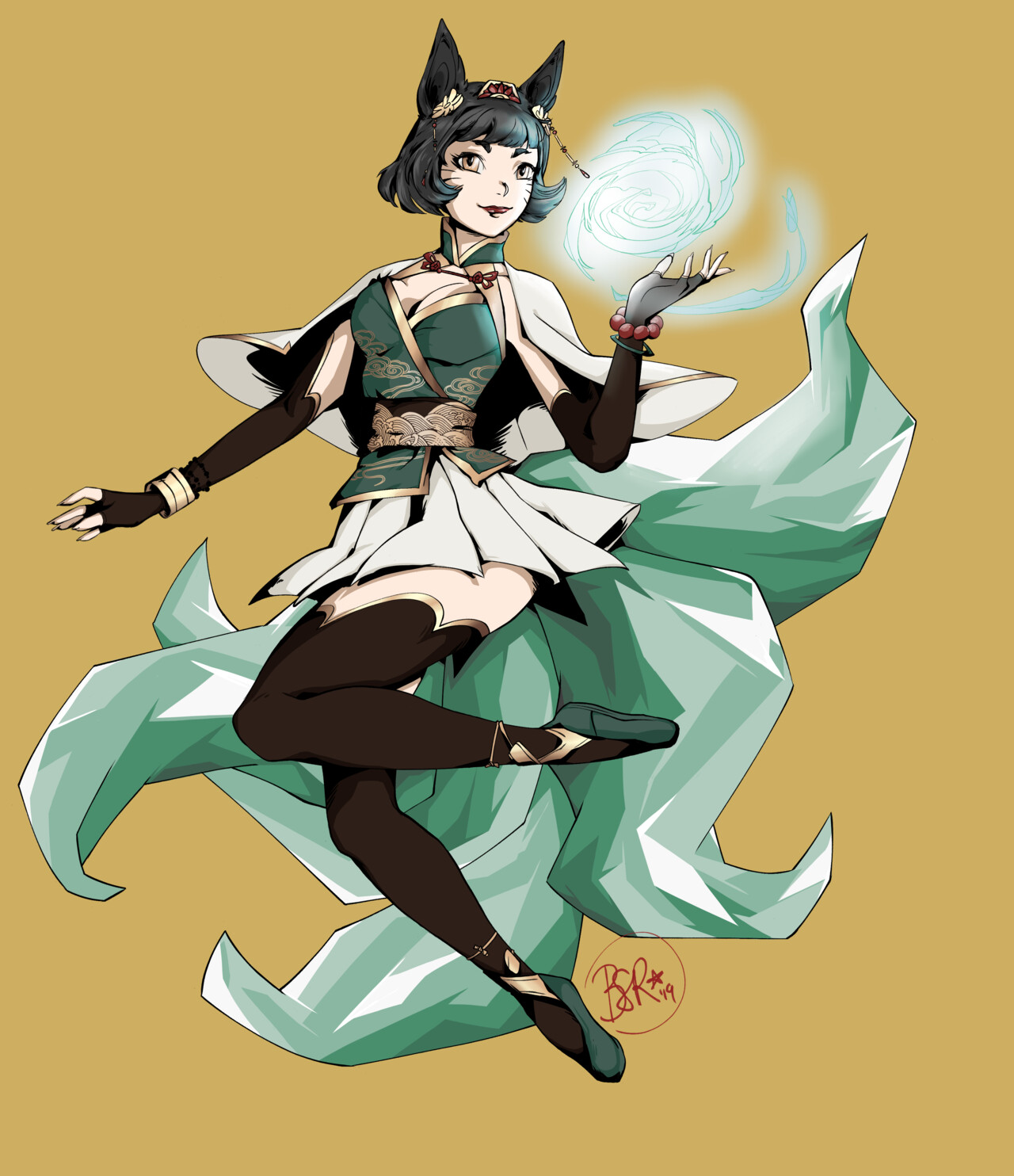 ArtStation - League of Legends - Ahri Skin Original Design - Lunar ...