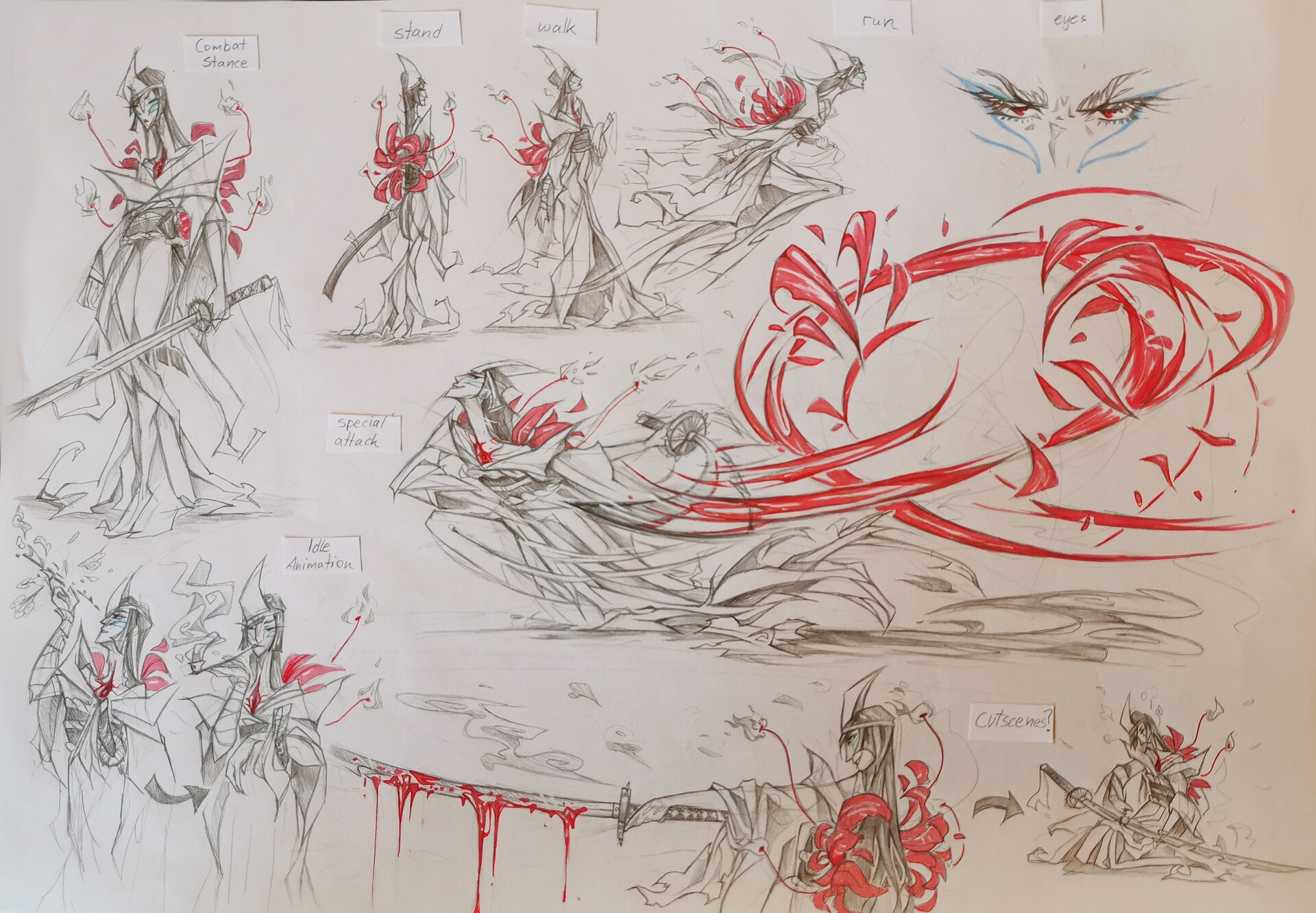 ArtStation - Akane - character movement concepts