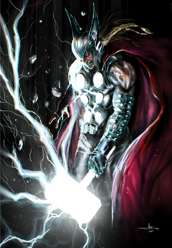 ArtStation - Thor Variant Cover