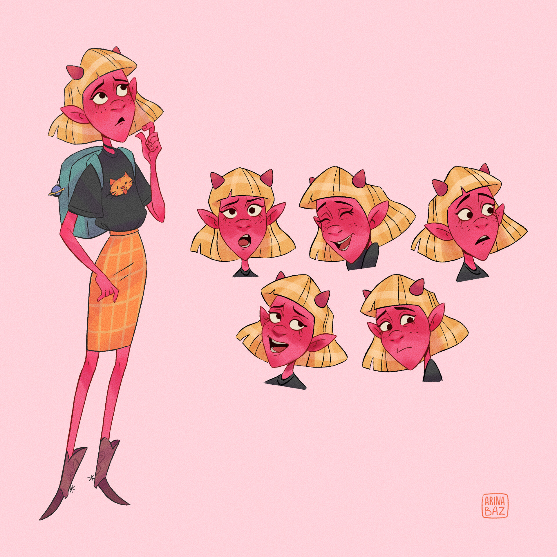 ArtStation - Demon girl character design