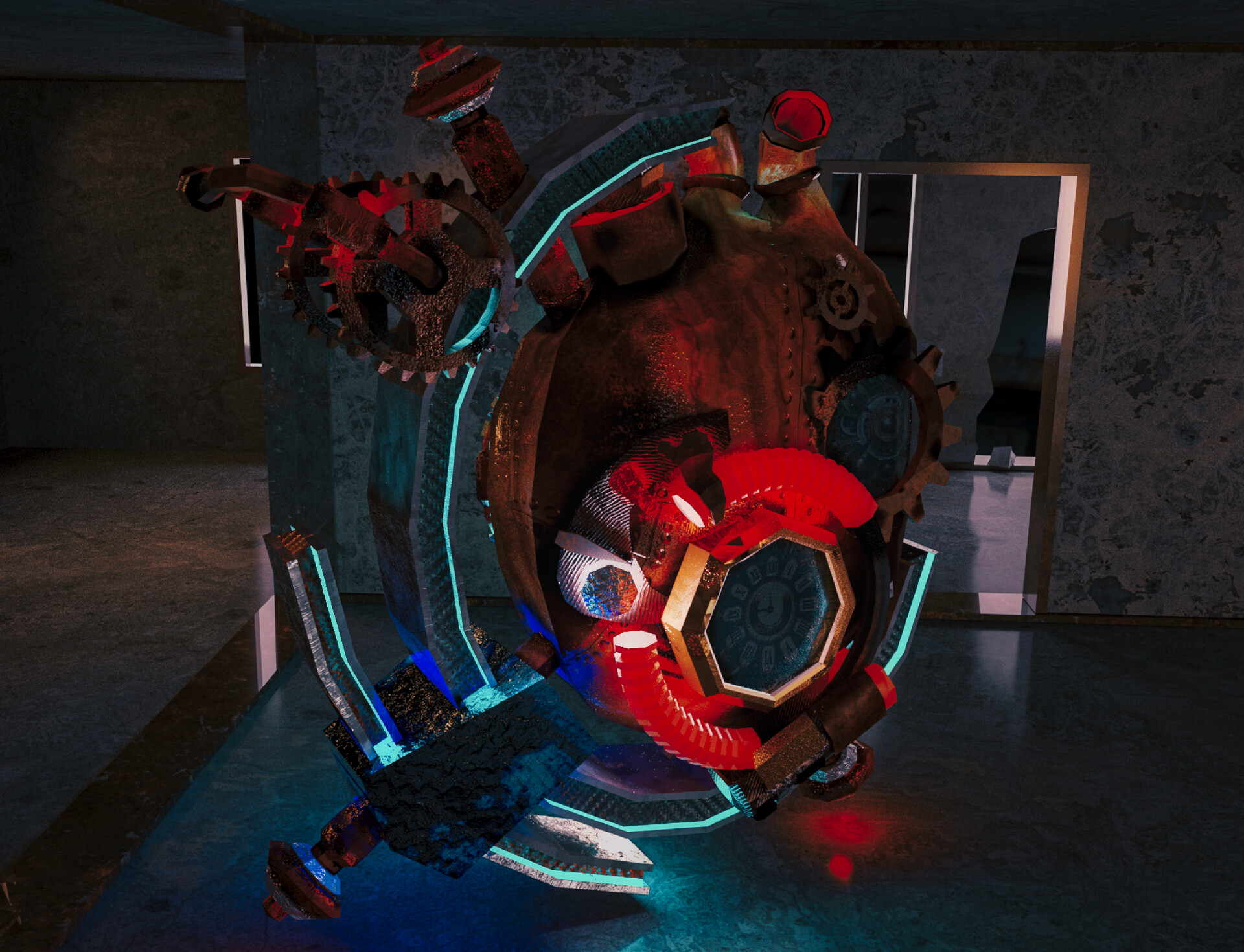 ArtStation - Low Poly Steampunk Heart