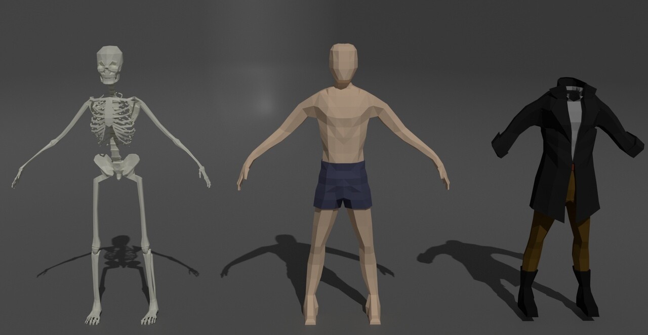 ArtStation - low poly man